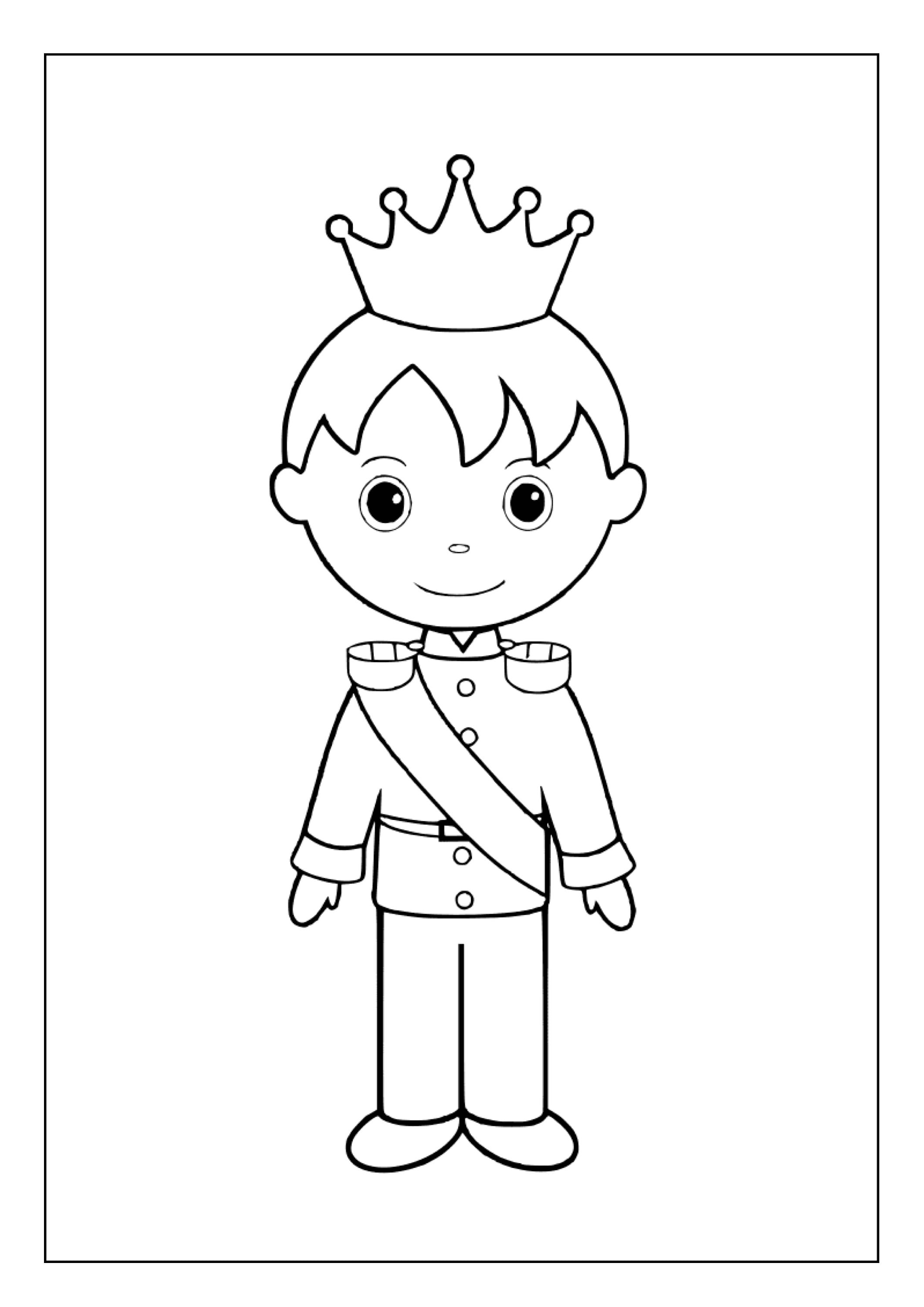 Printable Prince Coloring Pages for Kids & Adults | 29 Pages | Instant ...