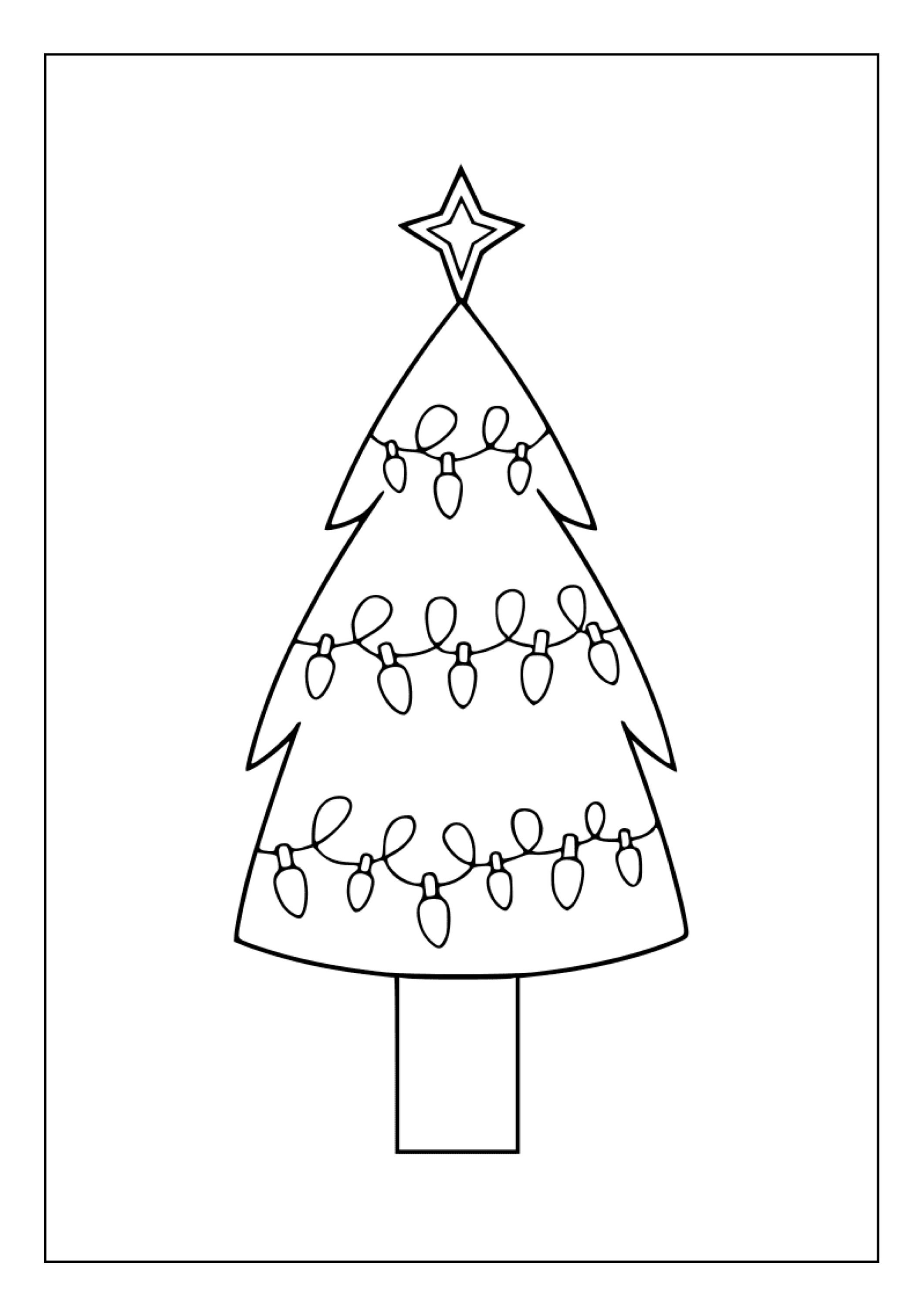 Printable Christmas Lights Coloring Pages for Kids & Adults | 45 Pages ...