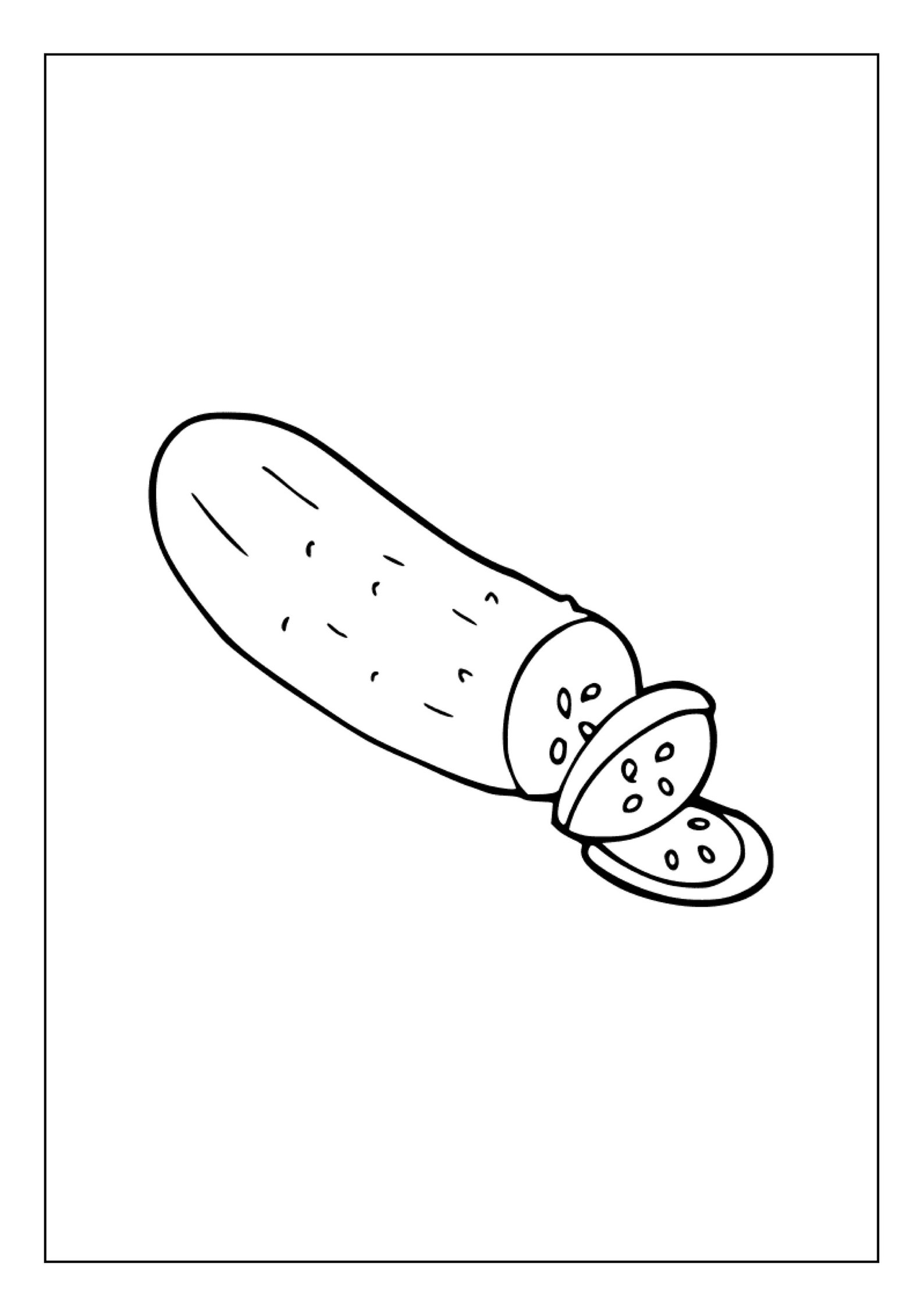 Printable Cucumber Coloring Pages for Kids & Adults | 30 Pages ...
