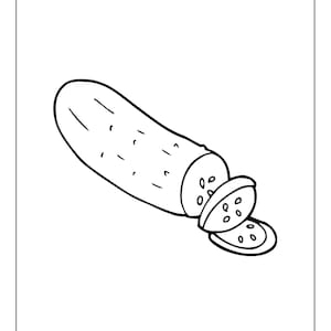 Printable Cucumber Coloring Pages for Kids & Adults | 30 Pages ...