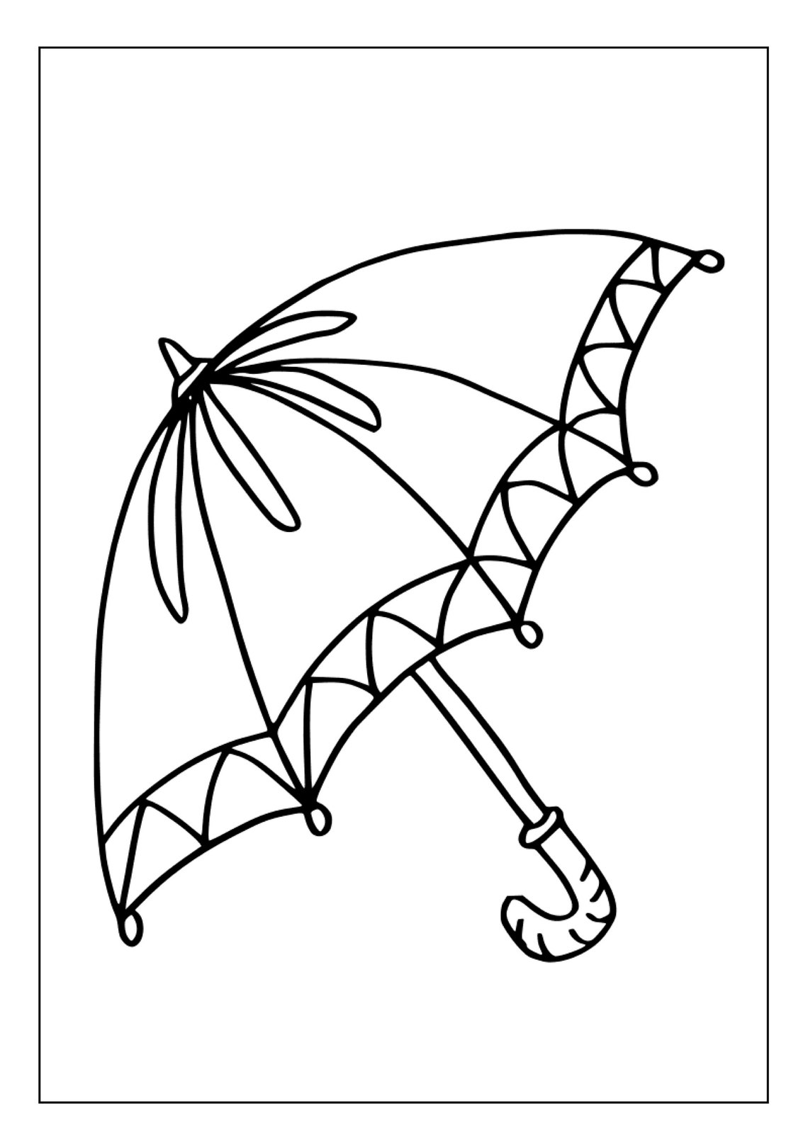 Printable Umbrella Coloring Pages for Kids & Adults |25 Pages | Instant ...