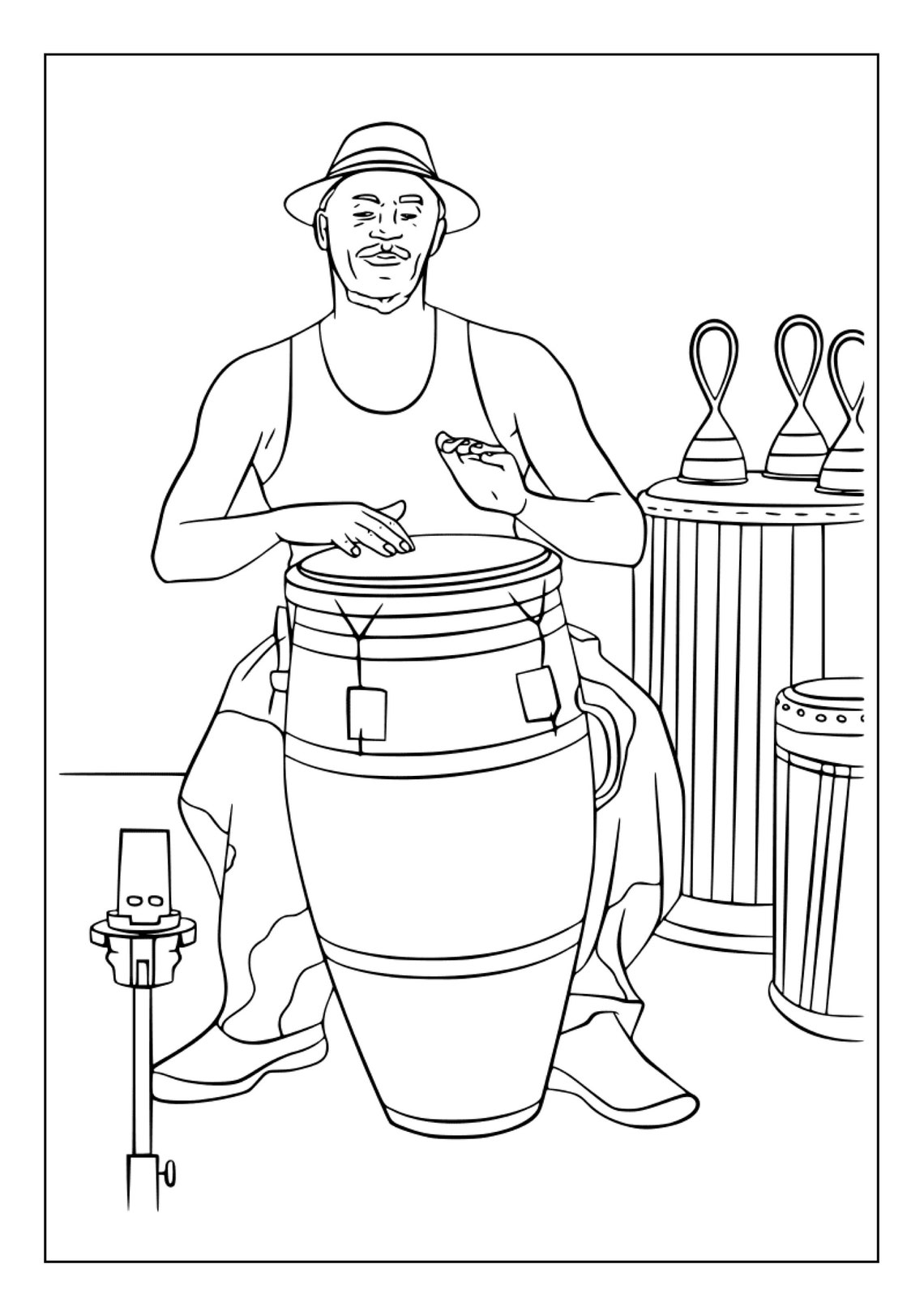 Printable Drum Coloring Pages for Kids & Adults | 35 Pages | Digital ...