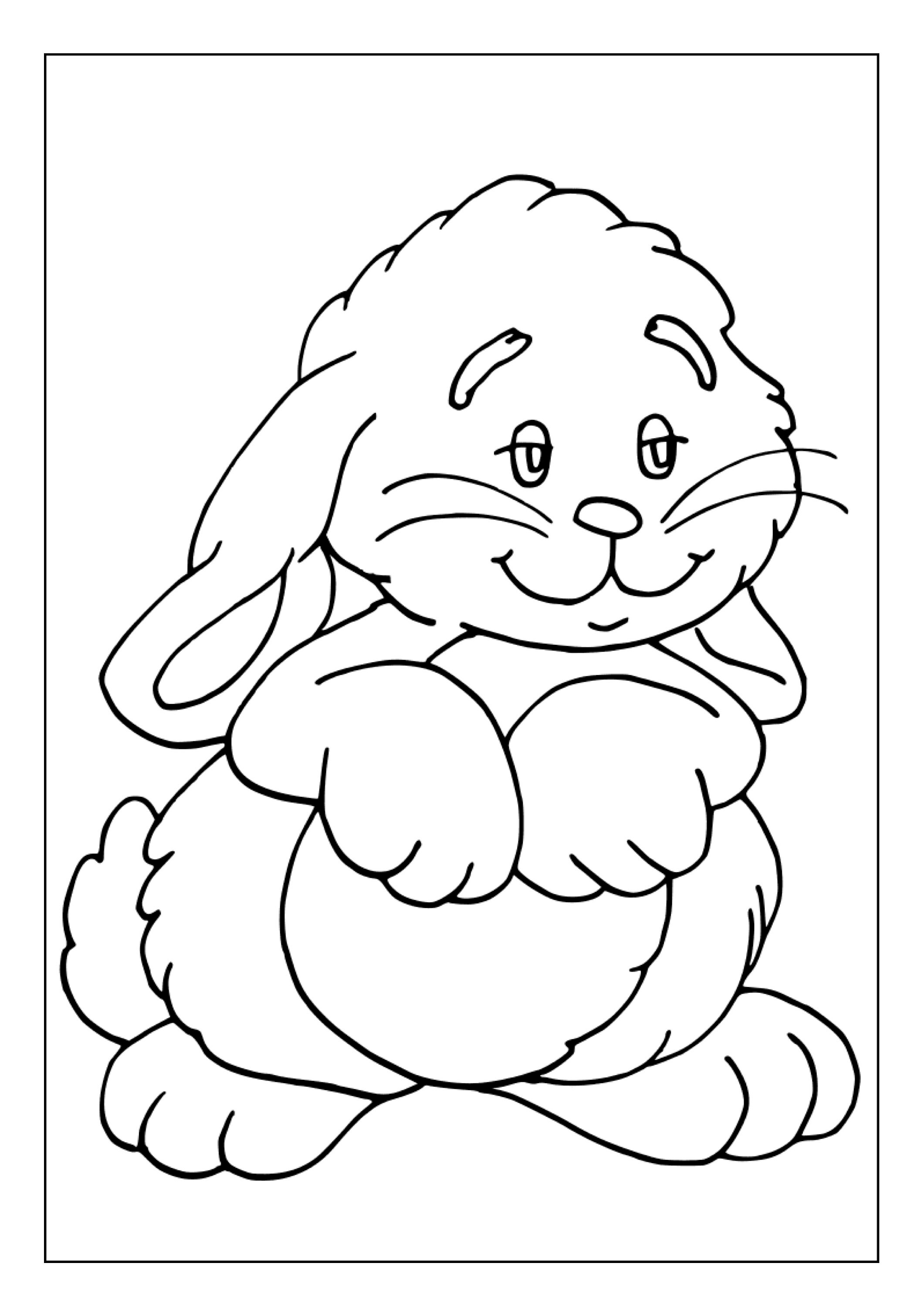 Printable Hares Coloring Pages for Kids & Adults | 40 Pages | Instant ...