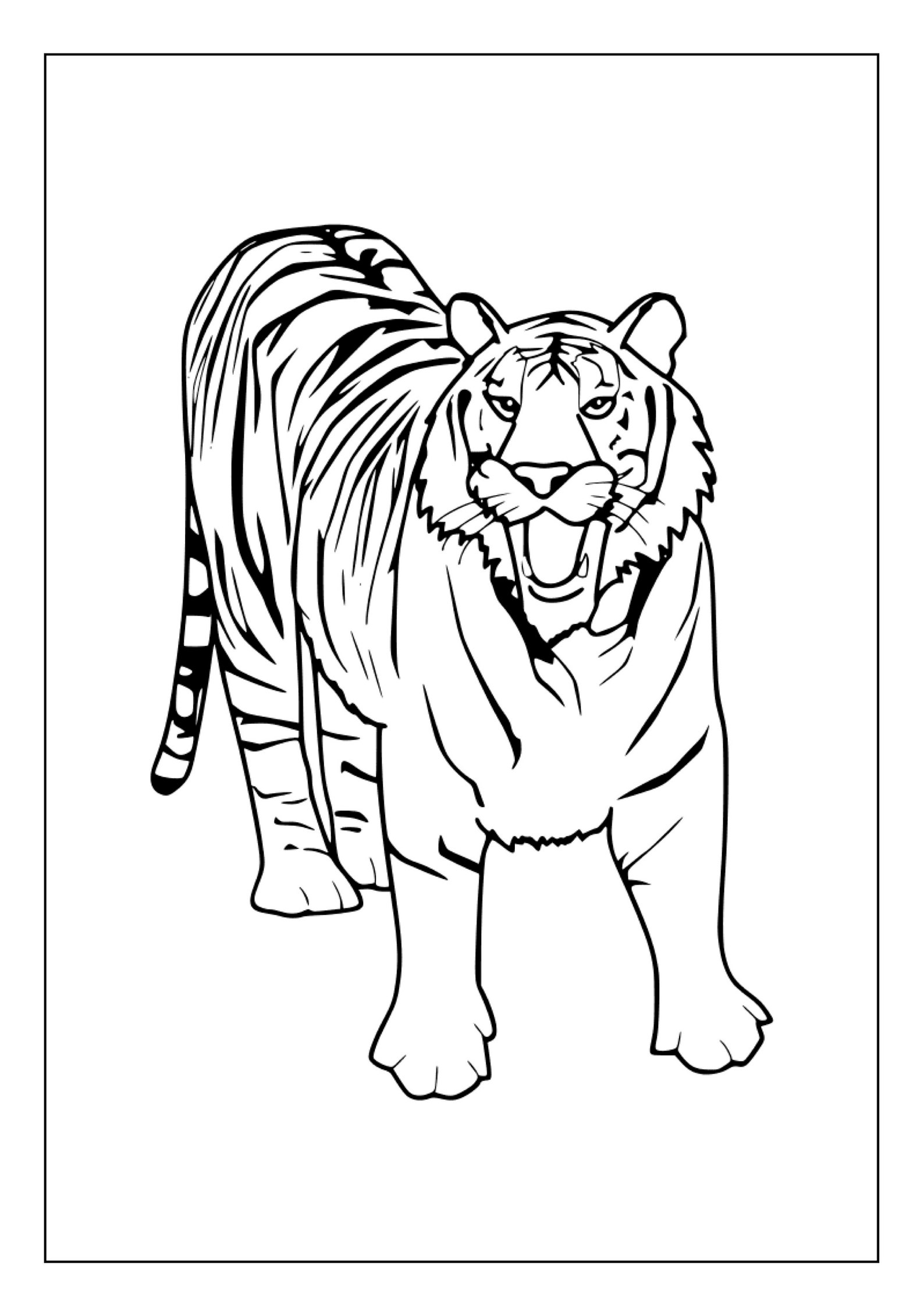 Printable Cute Wild Cats Coloring Pages for Kids & Adults 25 Pages ...
