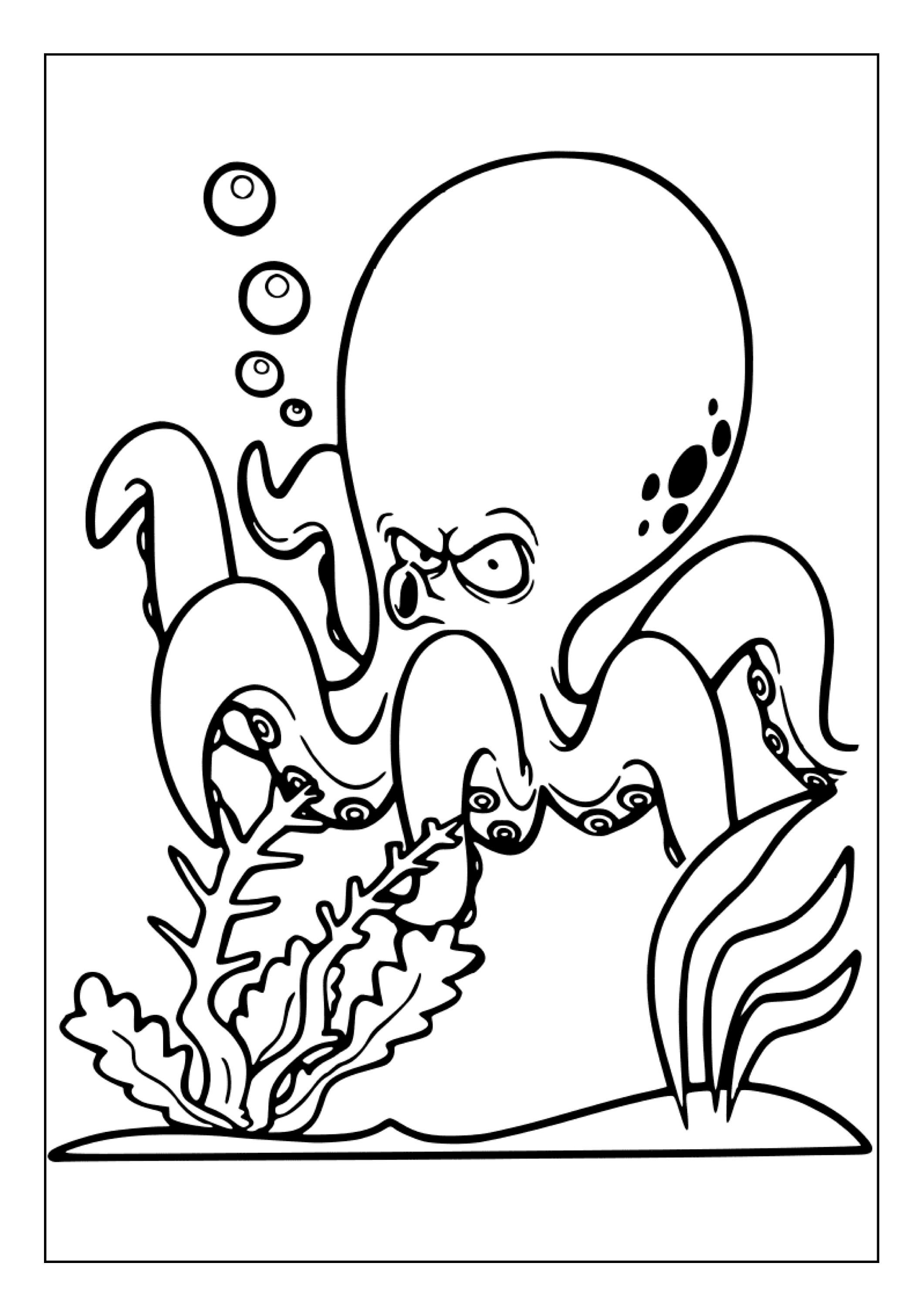 Printable Octopus Coloring Pages for Kids and Adults | 45 Pages ...