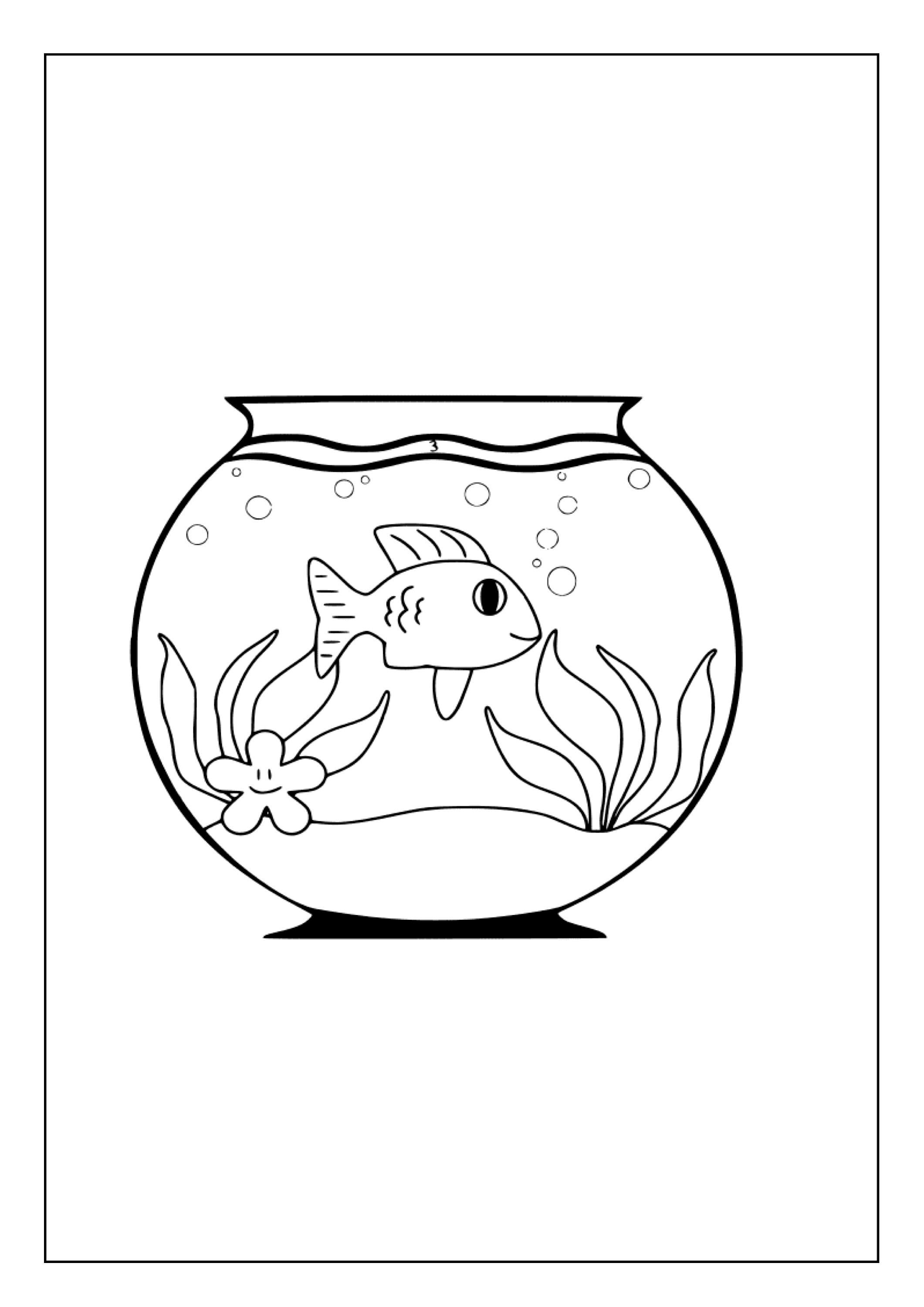Printable Aquarium Coloring Pages for Kids & Adults | 30 Pages ...