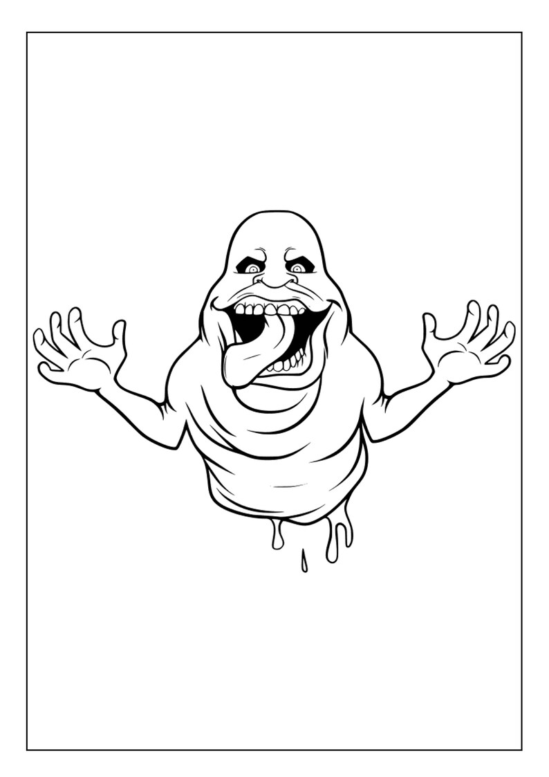 Printable Scary Coloring Pages for Kids and Adults | 90 Pages | Instant ...