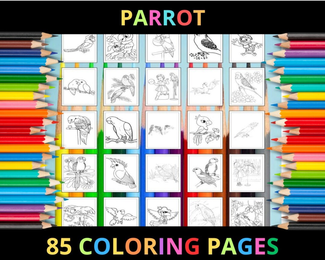 Printable Parrot Coloring Pages for Kids and Adults | 85 Pages ...