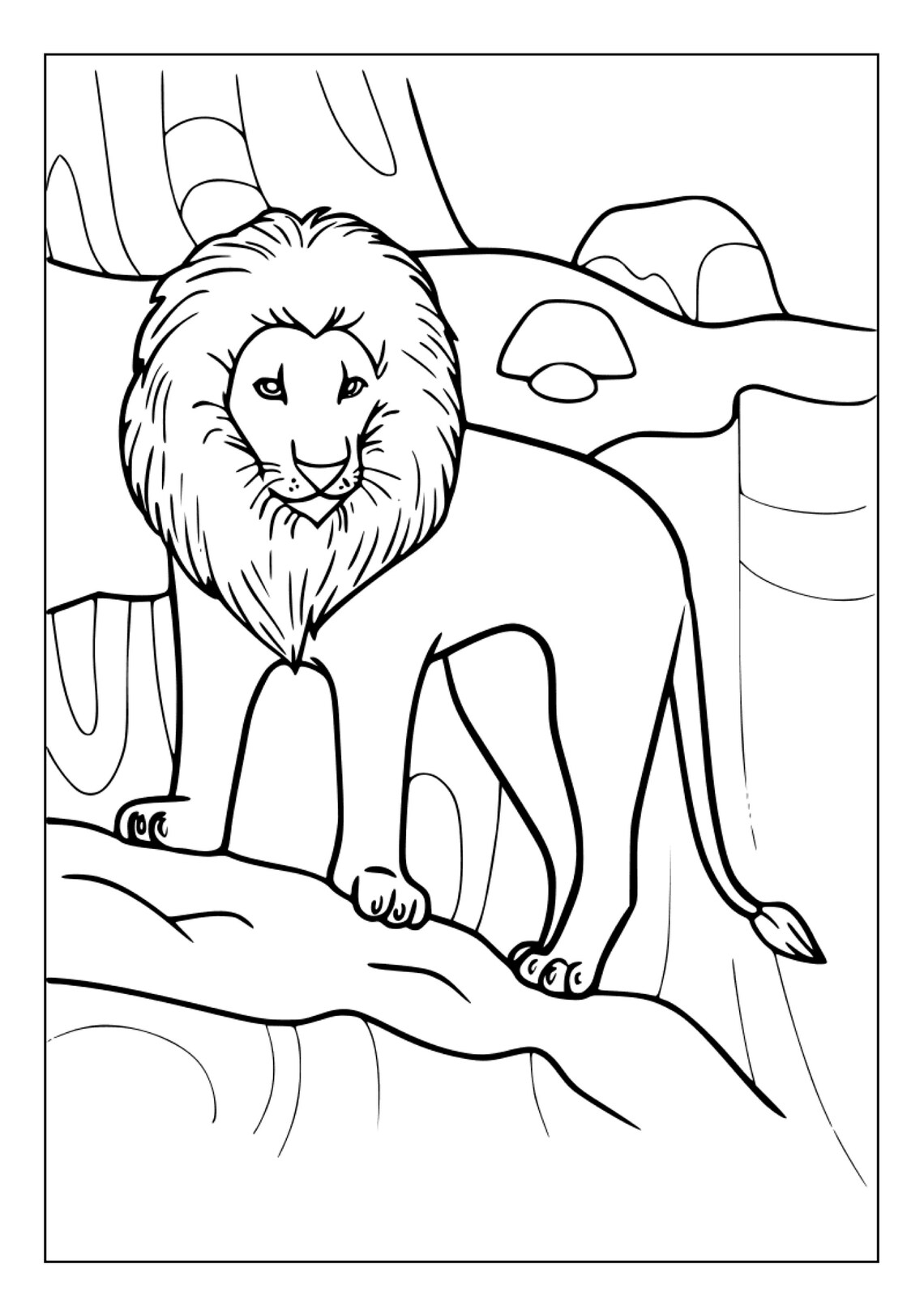 Printable Lions Coloring Pages for Kids and Adults | 100 Pages ...
