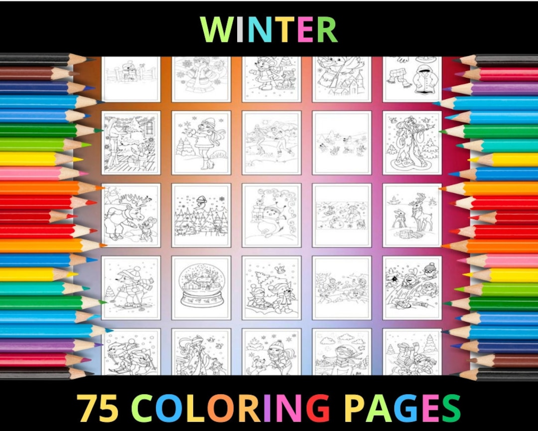 Printable Winter Coloring Pages for Kids and Adults | 75 Pages ...