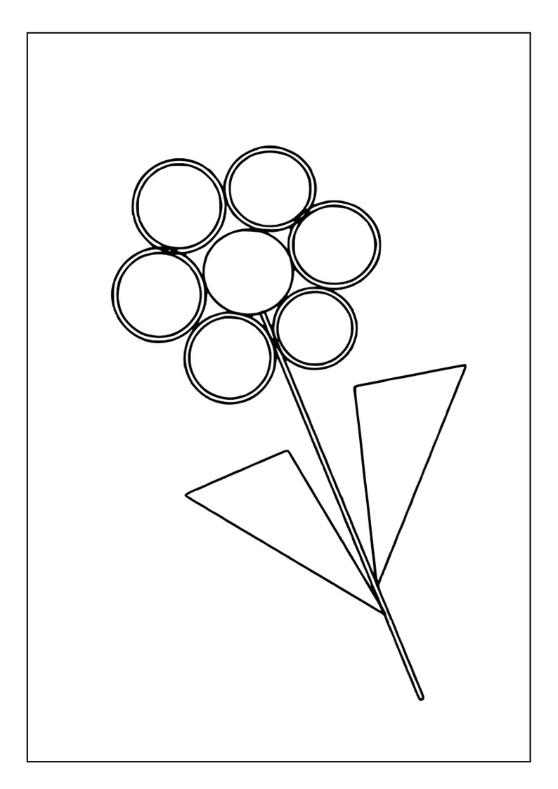 Printable Shapes Coloring Pages for Kids and Adults 75 Pages Instant ...