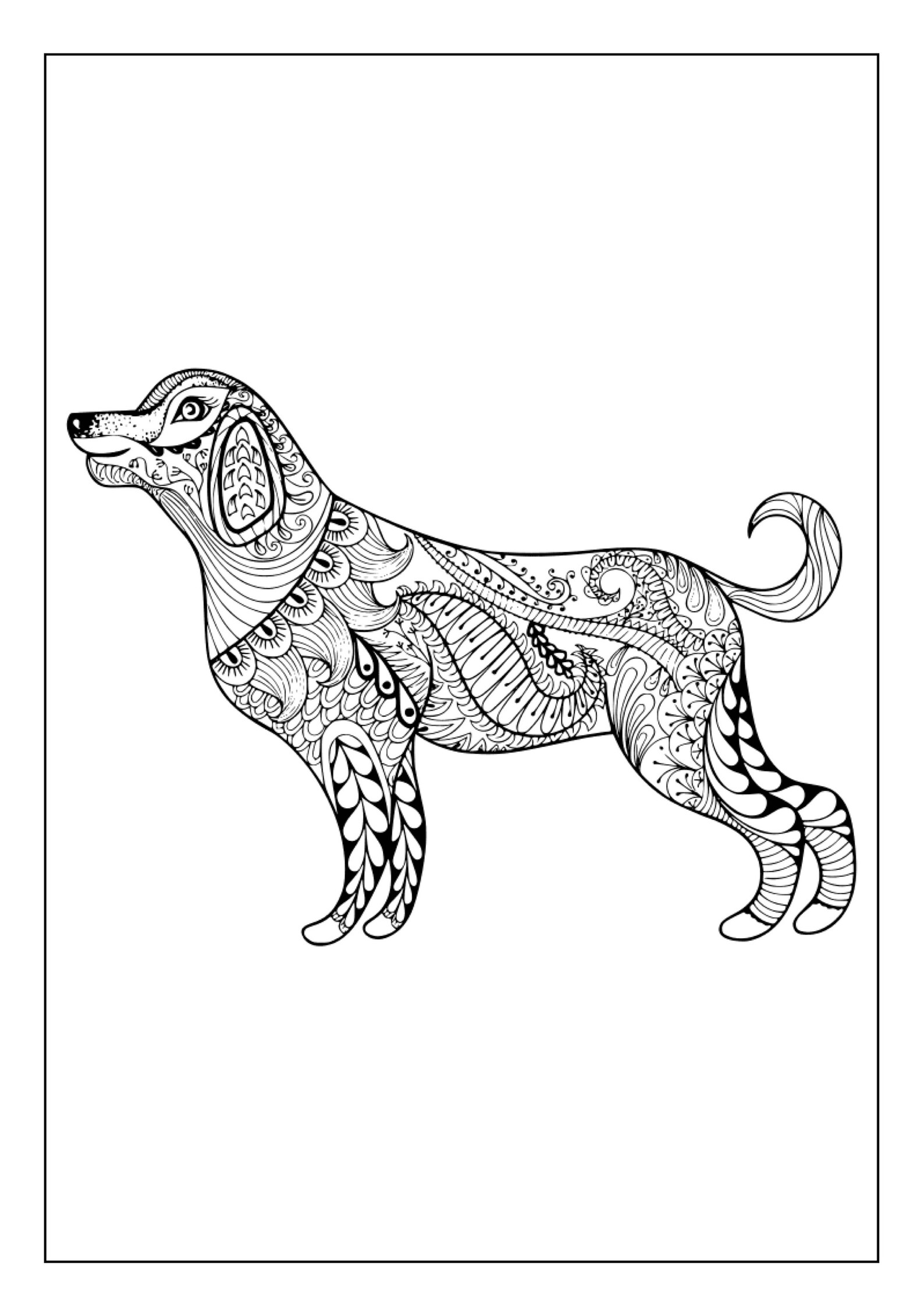 Printable Hard Animal Pattern Coloring Pages for Kids & Adults | 70 ...