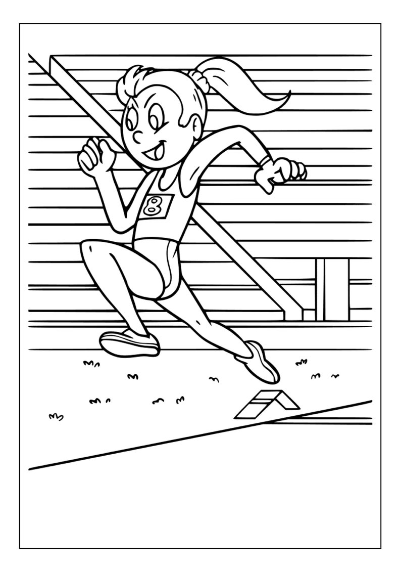 Printable Running Coloring Pages for Kids and Adults | 90 Pages ...