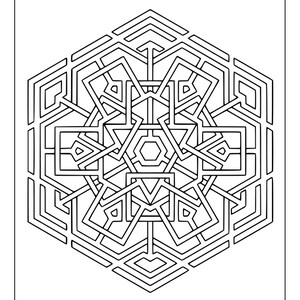 Printable Geometric Coloring Pages for Kids and Adults | 100 Pages ...
