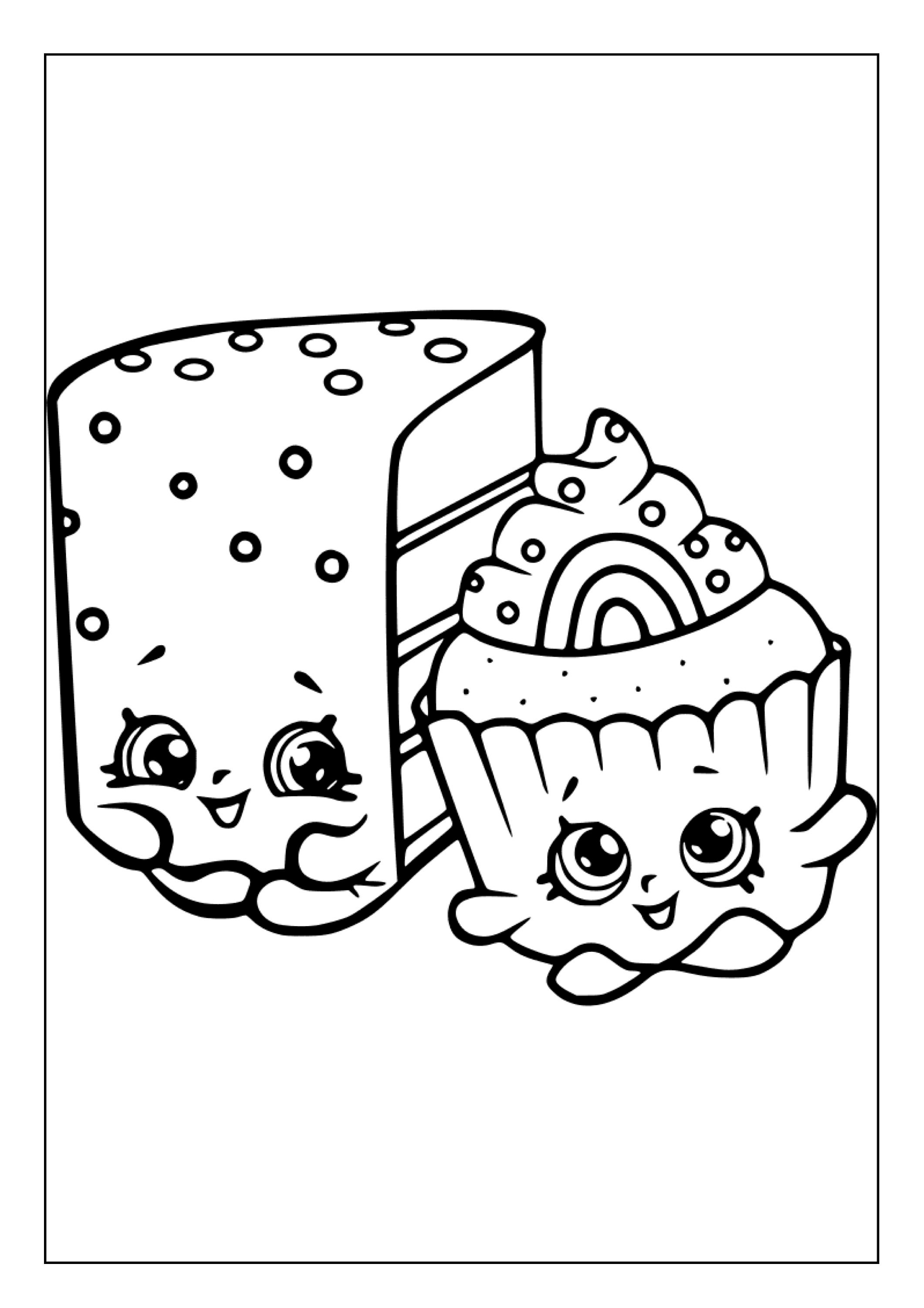 Printable Desserts Coloring Pages for Kids & Adults | 100 Pages ...