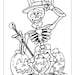Printable Skeleton Coloring Pages for Kids and Adults 60 Pages Instant ...