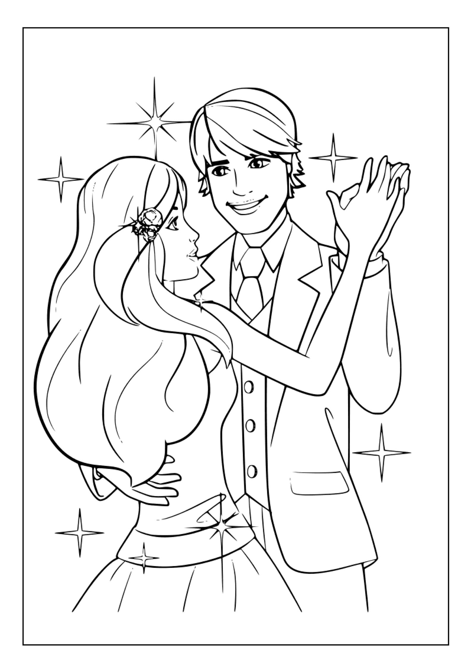 Printable Wedding Coloring Pages for Kids and Adults | 80 Pages ...