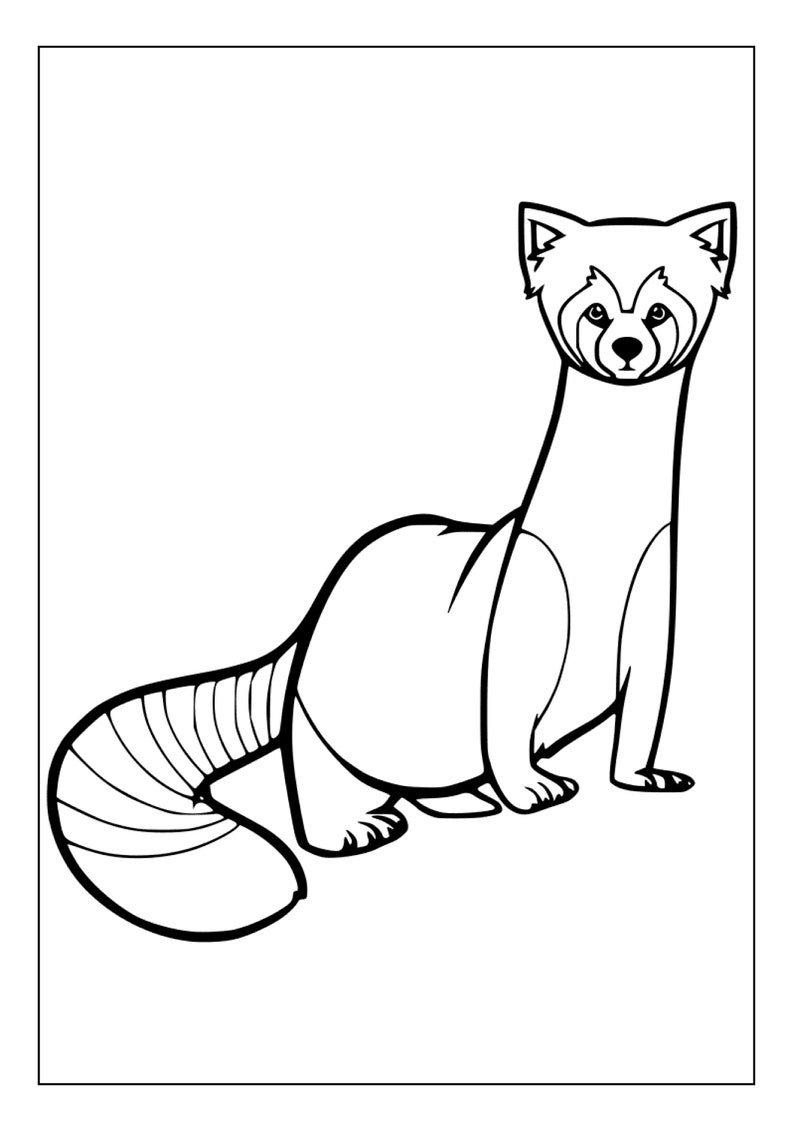 Printable Red Panda Coloring Pages for Kids & Adults | 25 Pages ...