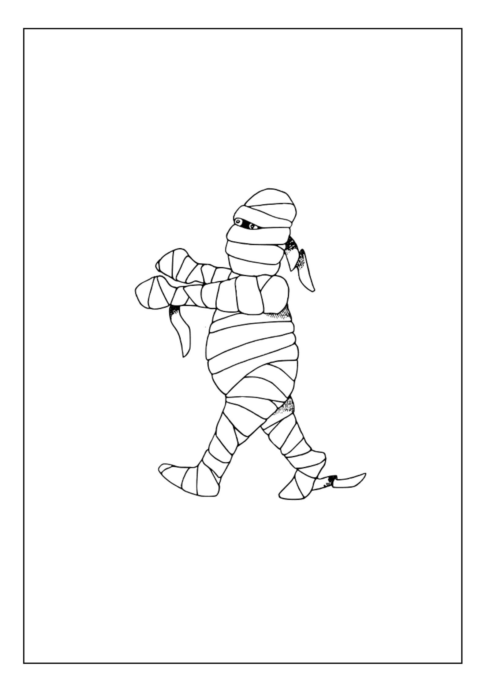Printable Halloween Mummy Coloring Pages for Kids and Adults | 65 Pages ...