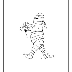 Printable Halloween Mummy Coloring Pages for Kids and Adults | 65 Pages ...