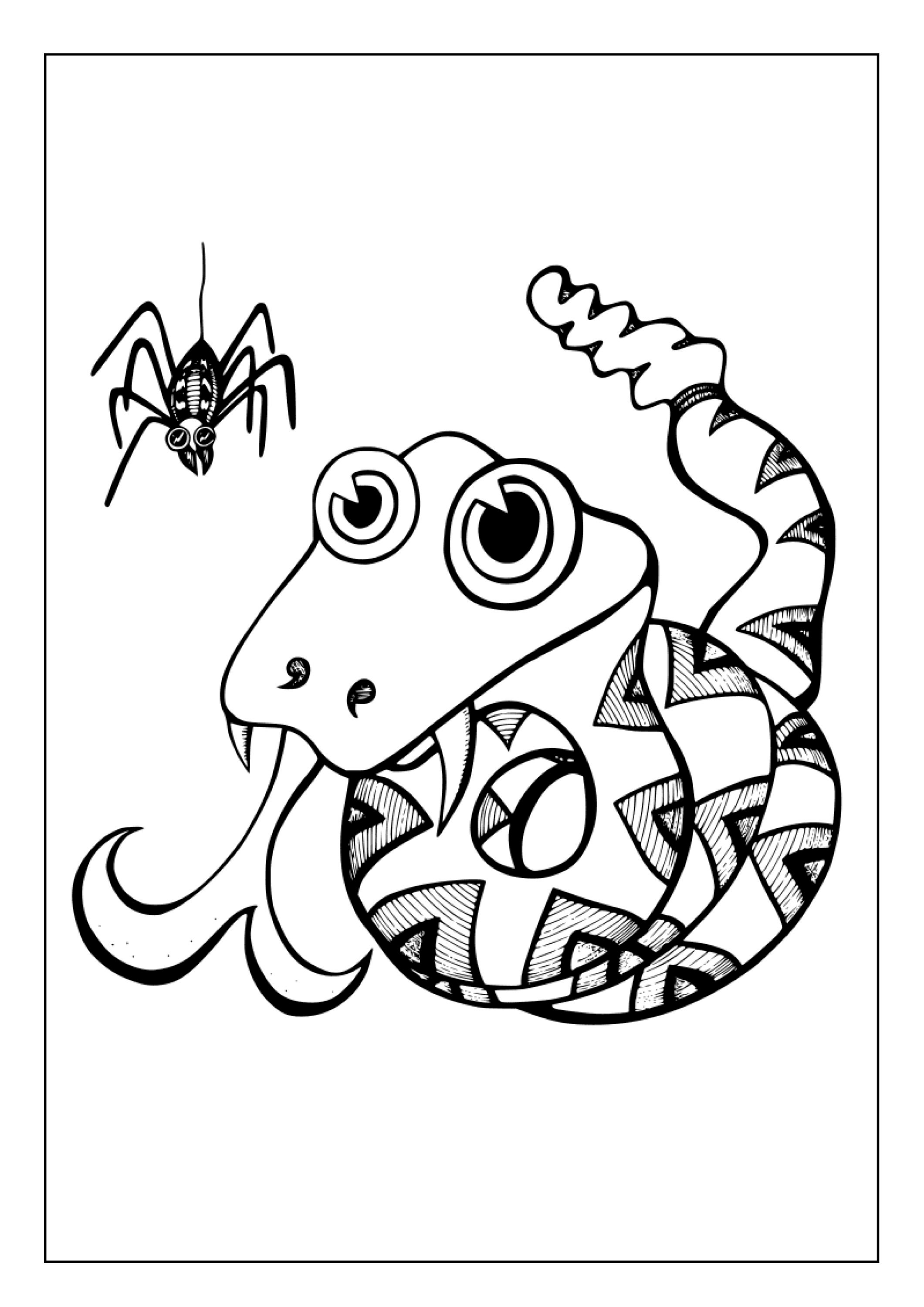 Printable Snake Coloring Pages for Kids and Adults | 100 Pages ...