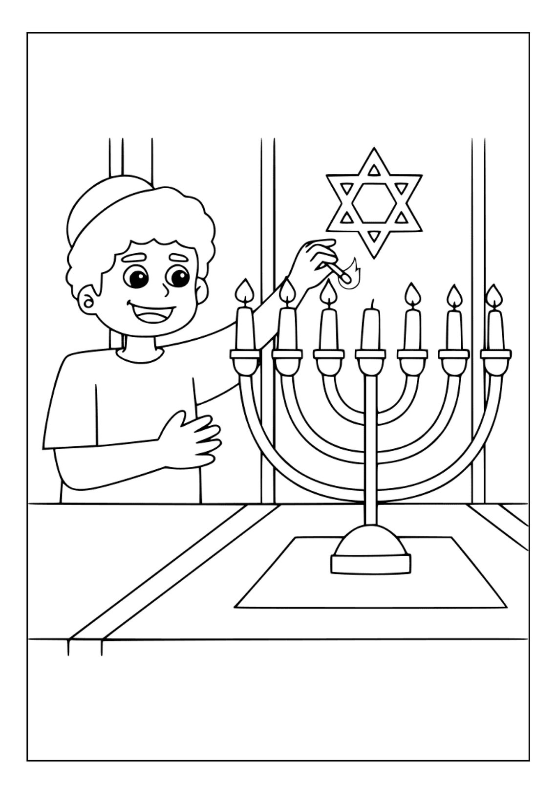 Printable Hanukkah Coloring Pages for Kids & Adults | 90 Pages ...