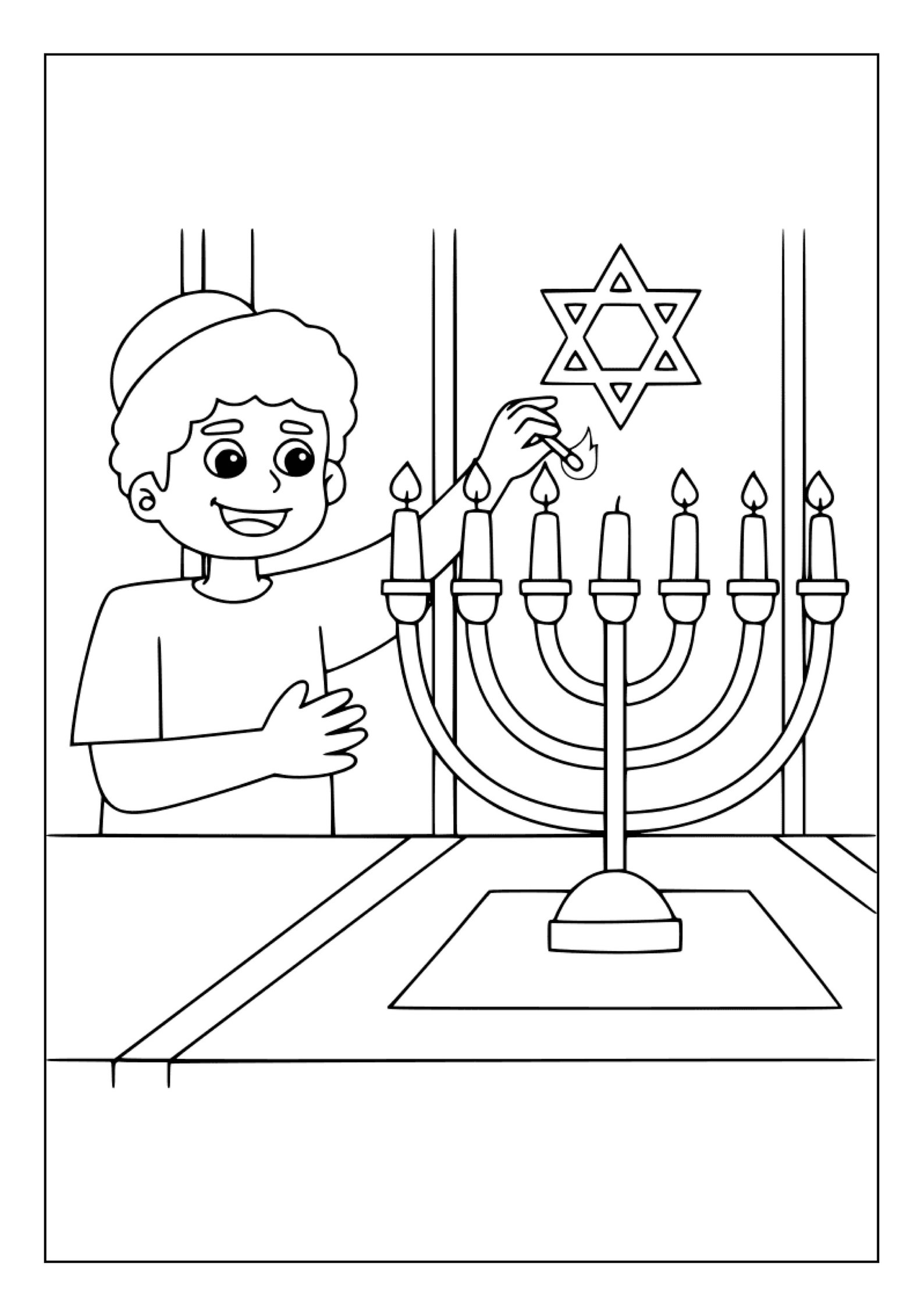 Printable Hanukkah Coloring Pages for Kids & Adults | 90 Pages ...