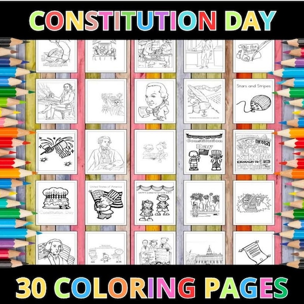 Constitution Day Coloring - Etsy