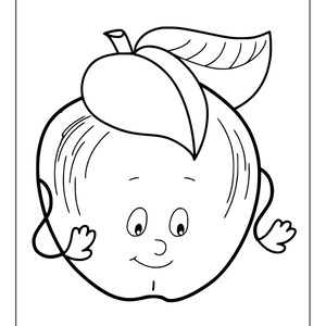 Printable Apple Coloring Pages for Kids and Adults | 100 Pages ...