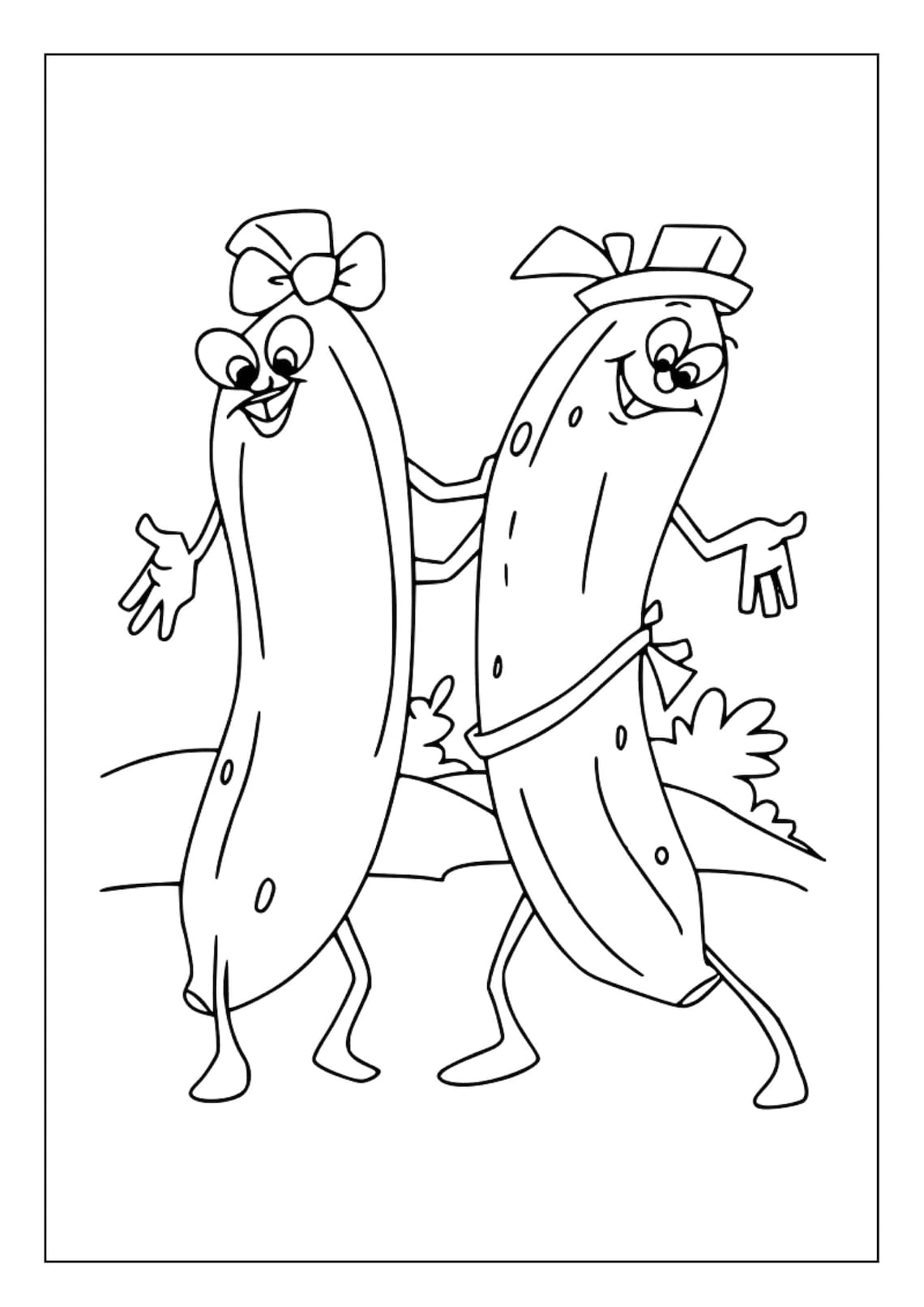 Printable Bananas Coloring Pages for Kids & Adults 45 Pages Instant ...