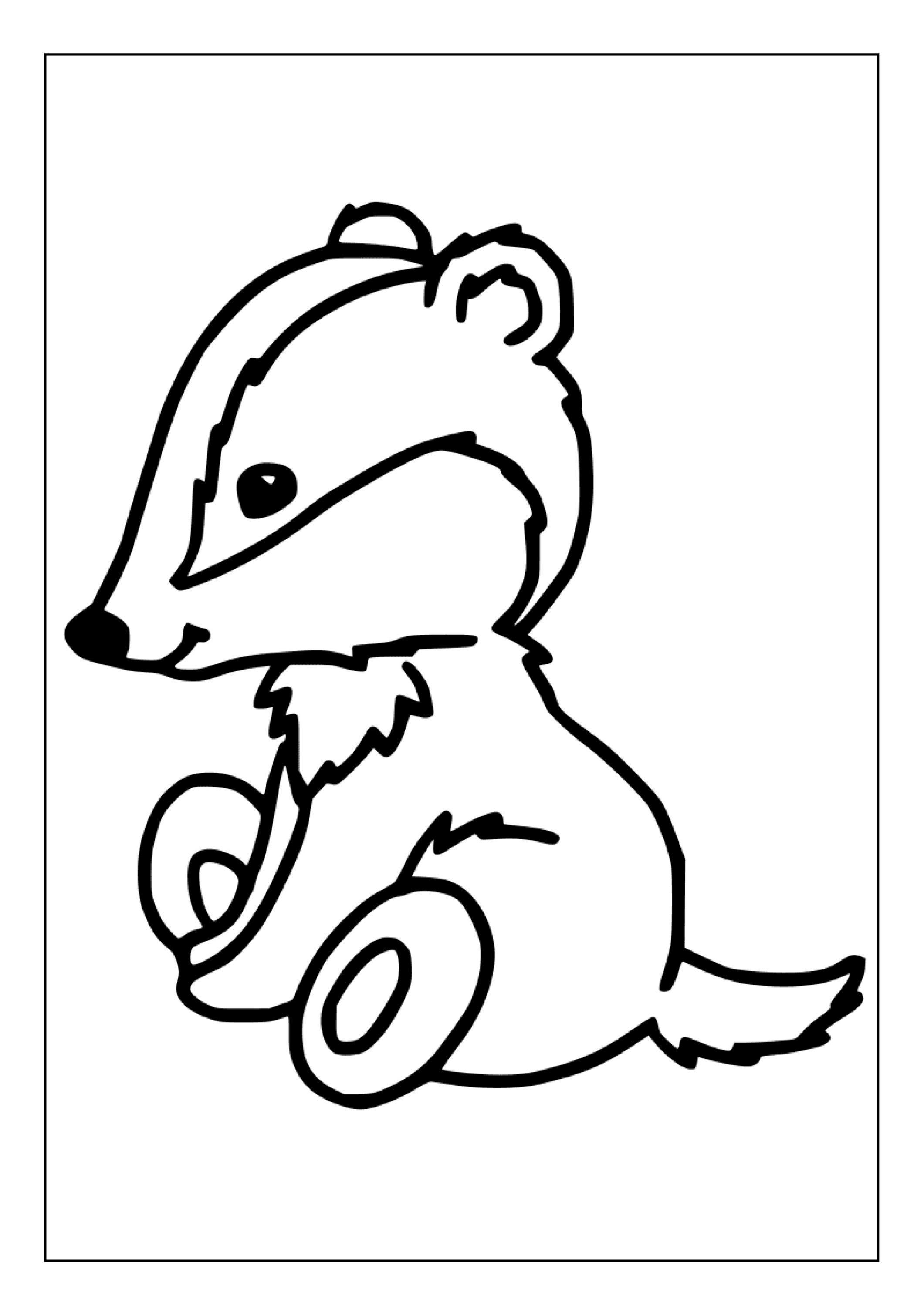 Printable Badger Coloring Pages for Kids & Adults 30 Pages Instant ...