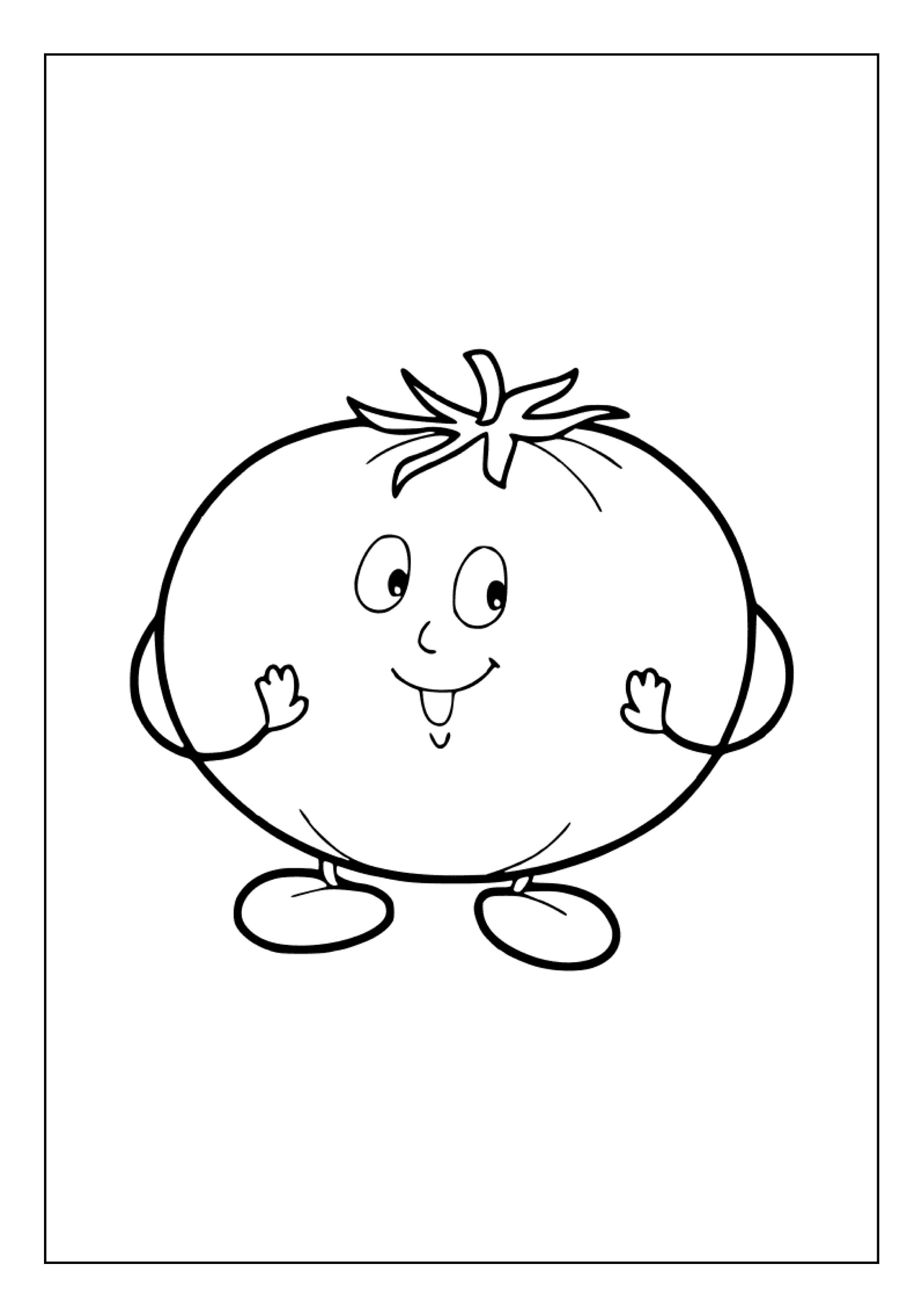 Printable Tomato Coloring Pages for Kids & Adults | 35 Pages | Instant ...