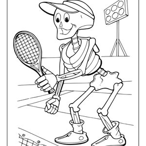 Printable Tennis Coloring Pages for Kids & Adults | 70 Pages | Instant ...