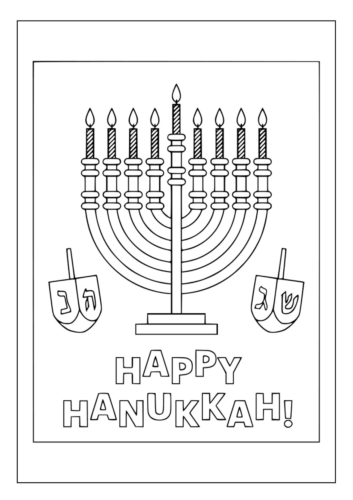 Printable Hanukkah Coloring Pages for Kids & Adults | 90 Pages ...