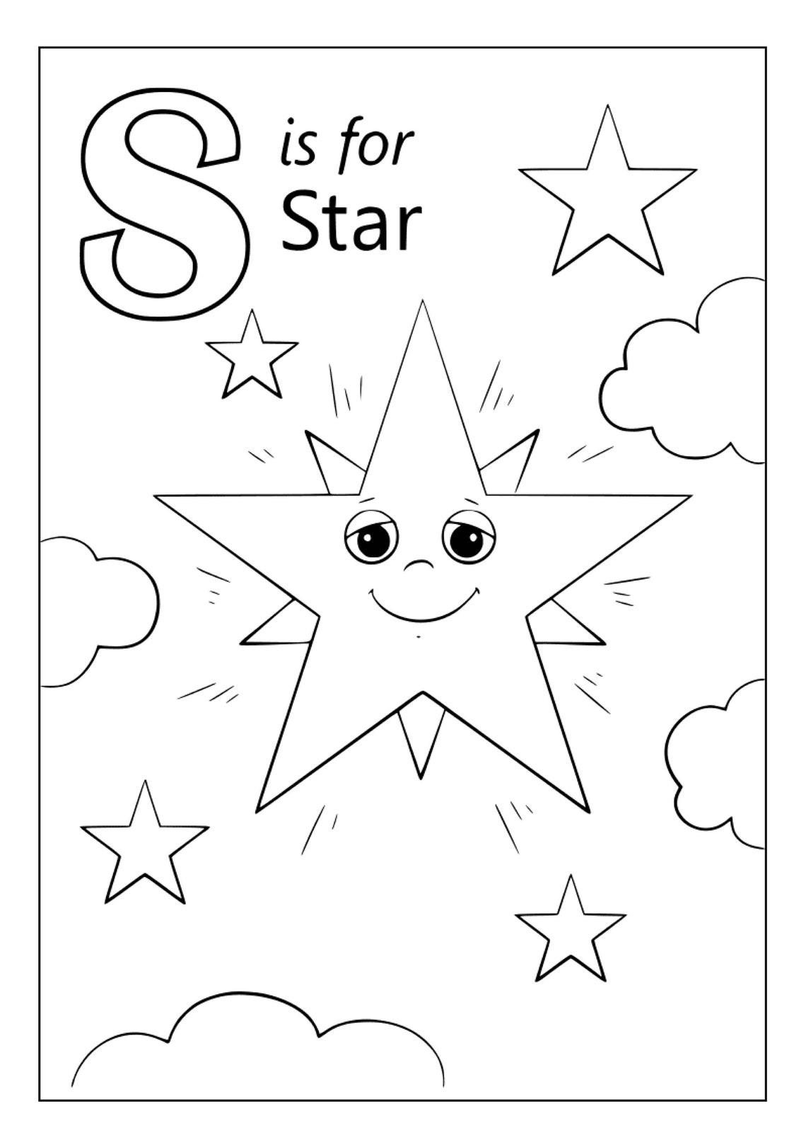 Printable Stars Coloring Pages for Kids and Adults | 85 Pages | Instant ...