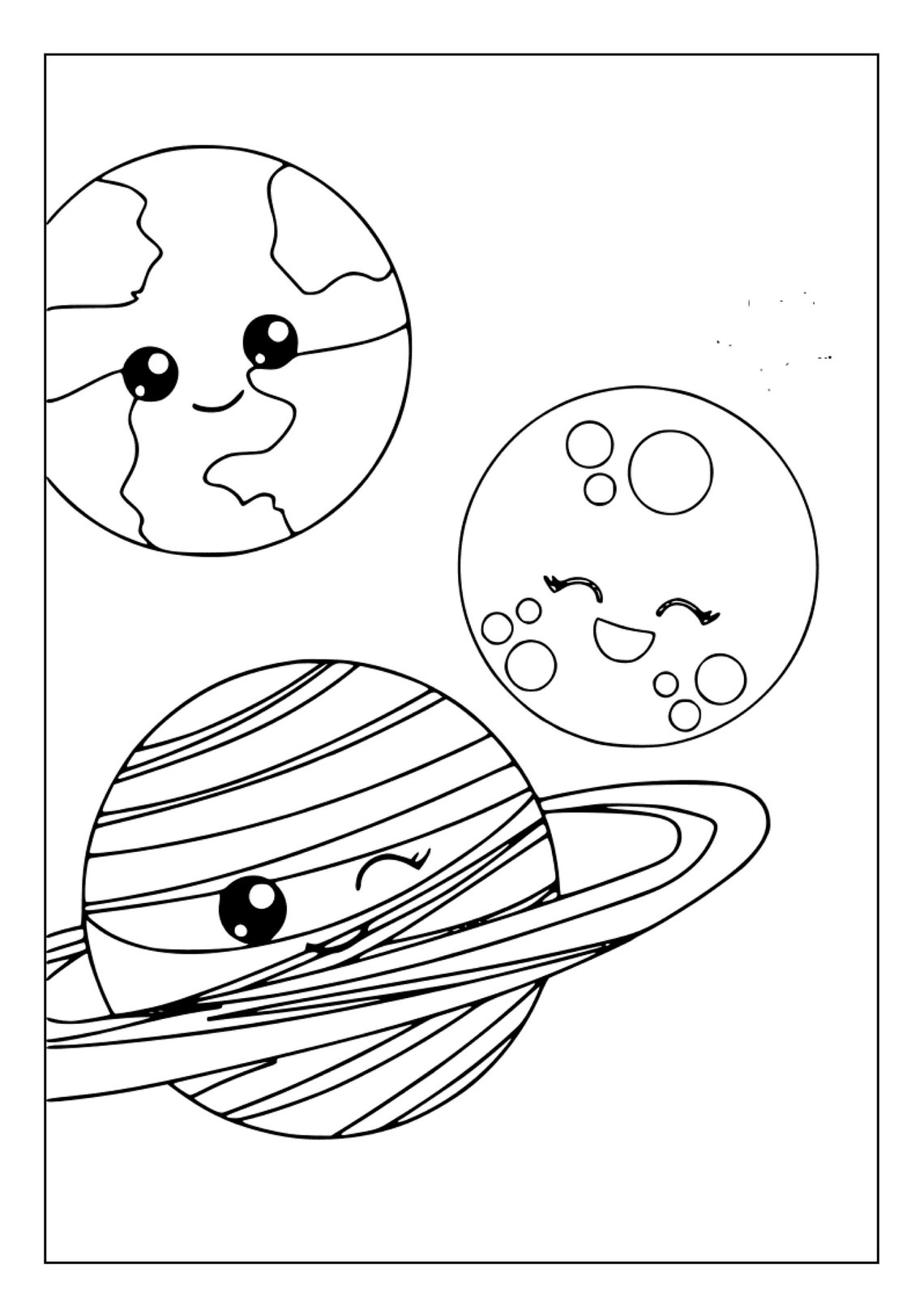 Printable Planets Coloring Pages for Kids & Adults | 80 Pages | Instant ...