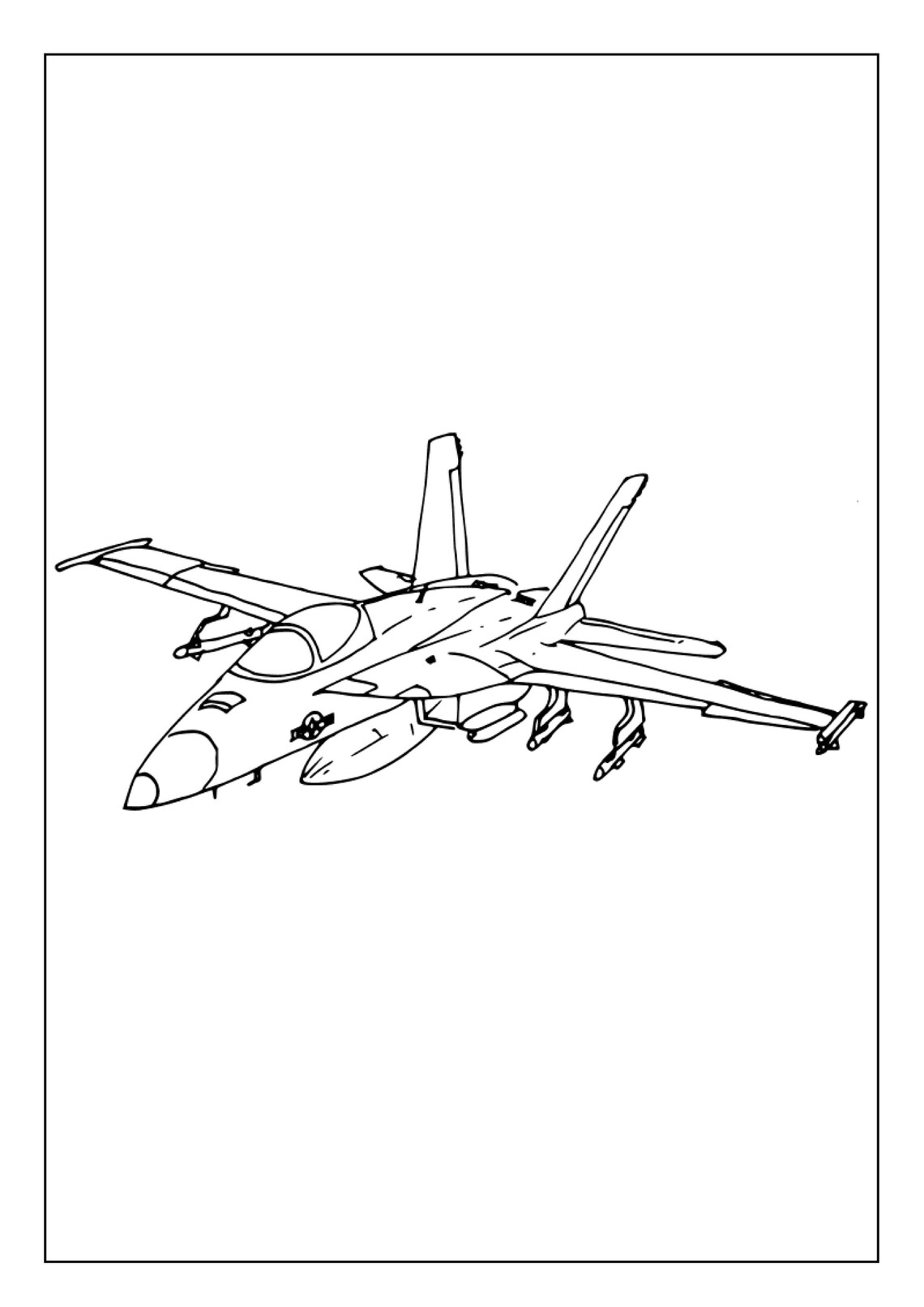 Printable Jet Coloring Pages for Kids & Adults | 35 Pages | Instant ...