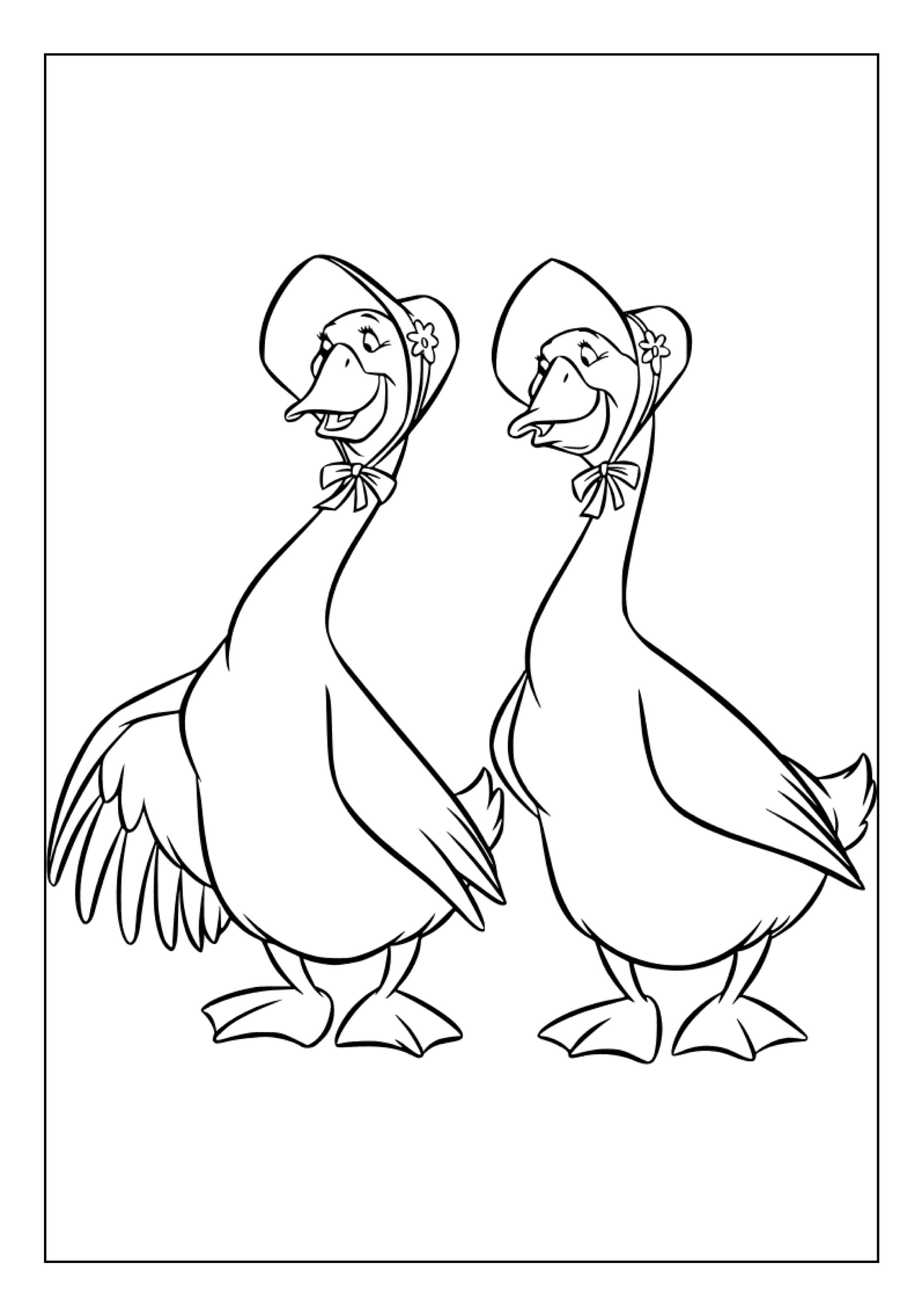 Printable Goose Coloring Pages for Kids & Adults | 30 Pages | Instant ...
