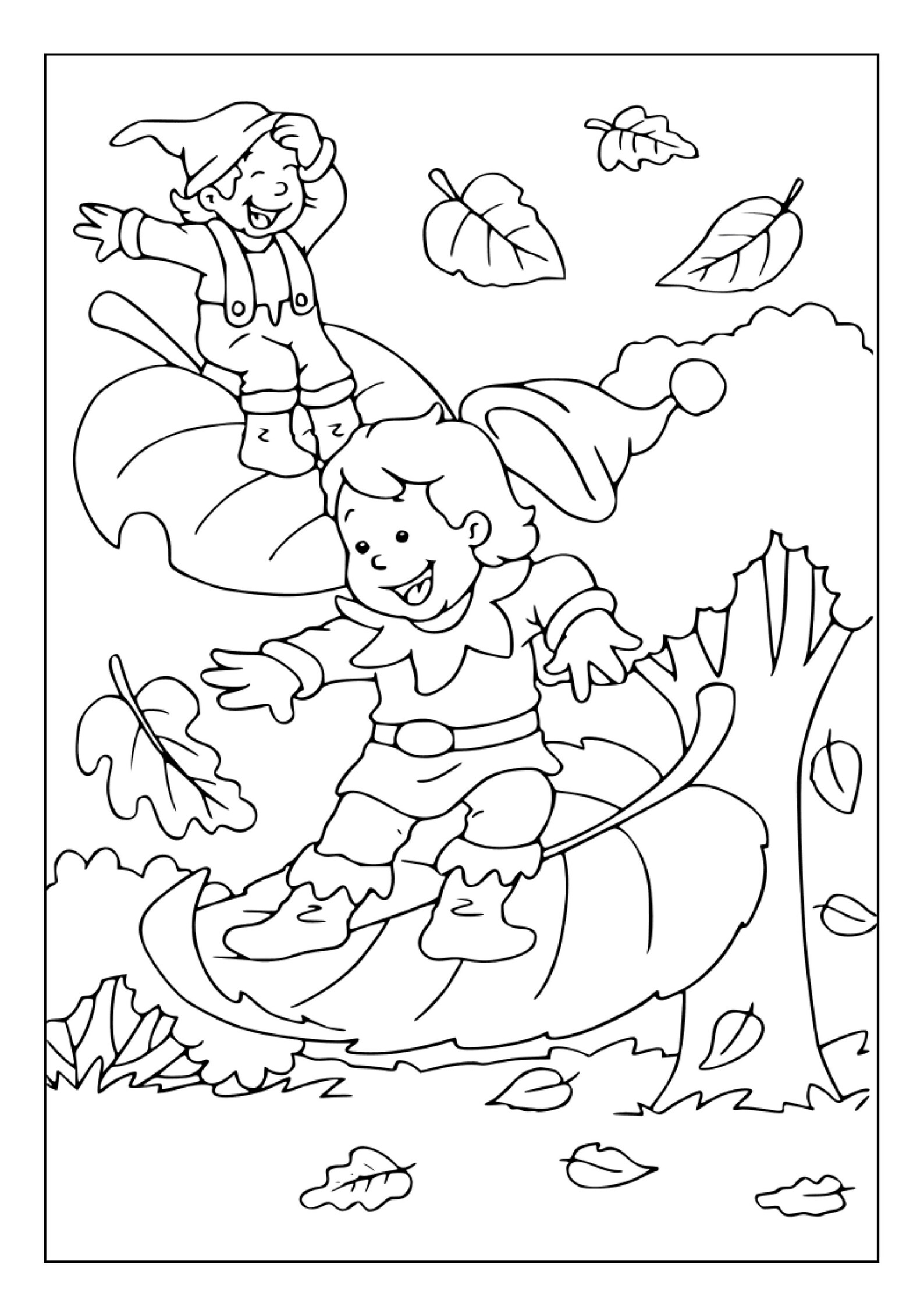 Printable Leaves Coloring Pages for Kids & Adults 80 Pages Digital ...