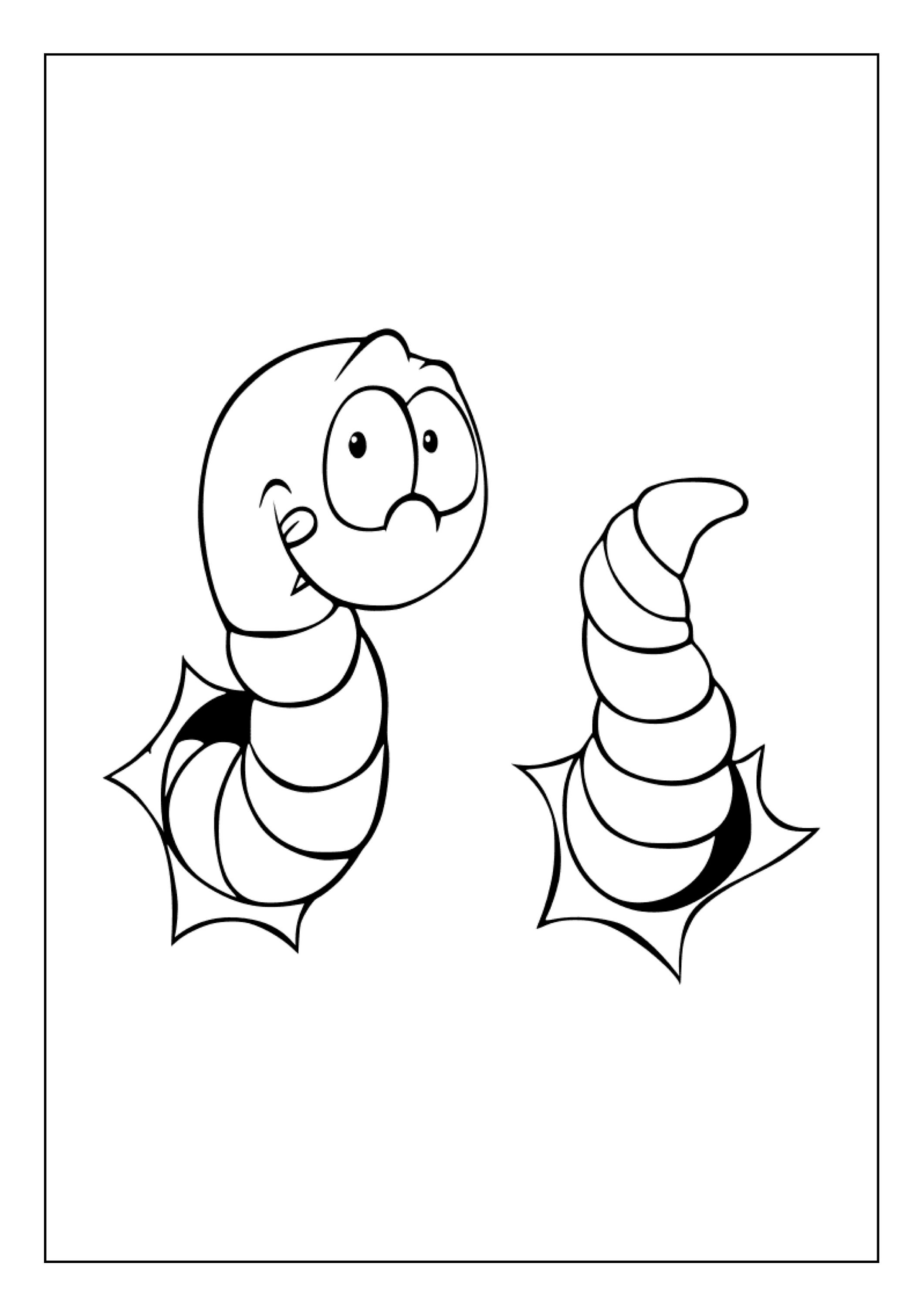 Printable Earthworm Coloring Pages for Kids & Adults | 25 Pages ...