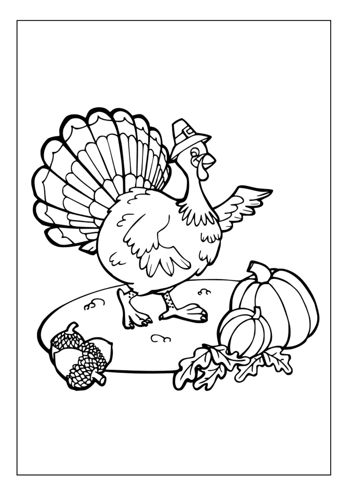 Printable Thanksgiving Coloring Pages for Kids and Adults | 50 Pages ...