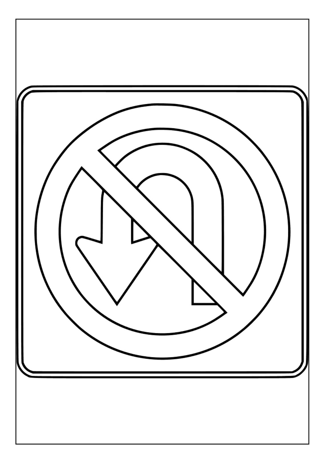 Printable Traffic Signs Coloring Pages for Kids & Adults | 30 Pages ...