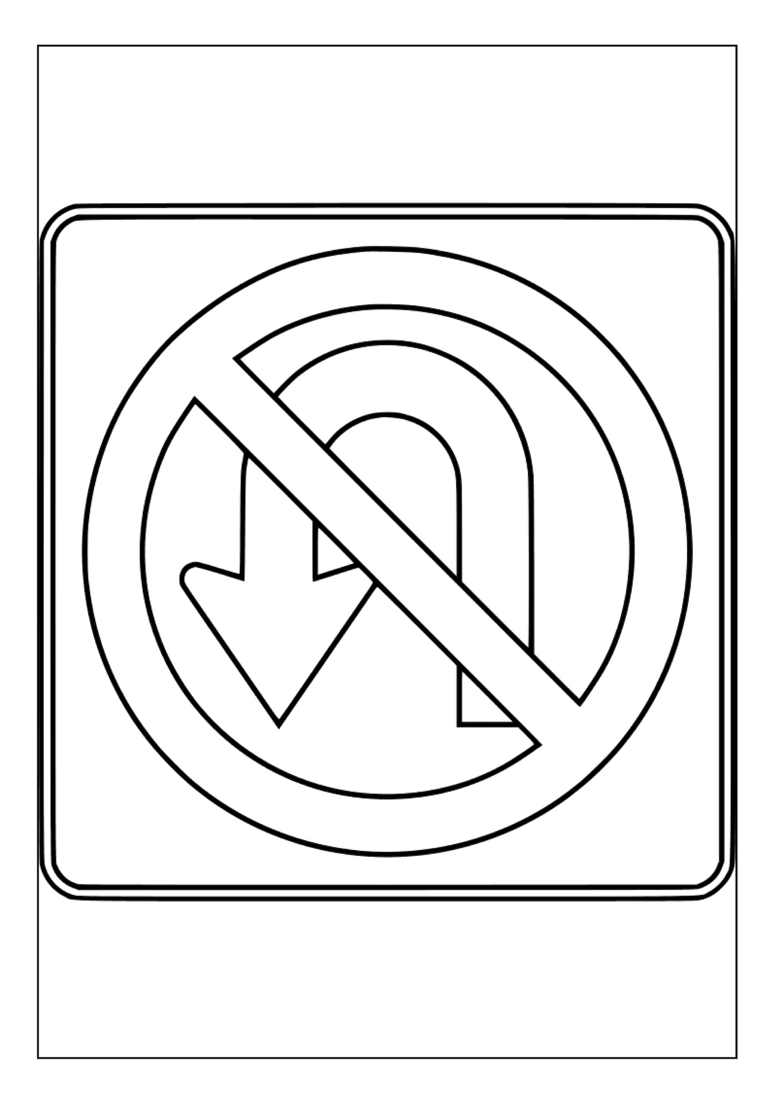 Printable Traffic Signs Coloring Pages for Kids & Adults | 30 Pages ...