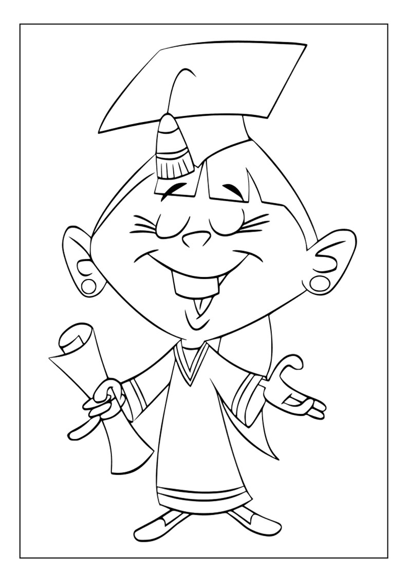 Printable Graduation Coloring Pages for Kids & Adults | 75 Pages ...