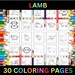 Printable Lamb Coloring Pages for Kids & Adults | 30 Pages | Instant ...