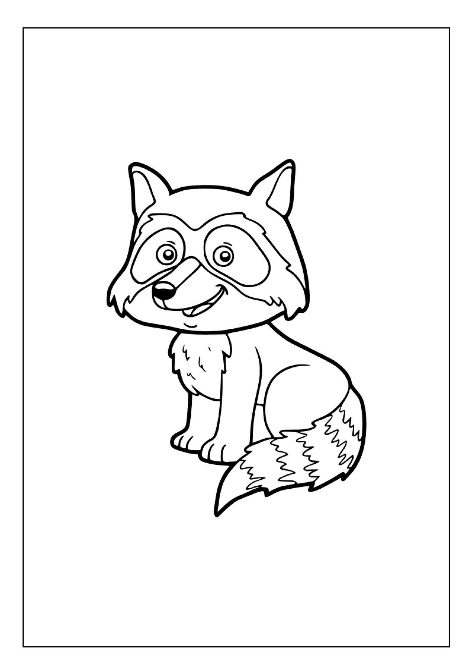 Printable Raccoon Coloring Pages for Kids & Adults | 40 Pages | Instant ...
