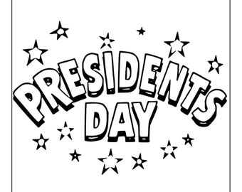 Feliz Día De Los Presidentes Para Colorear
