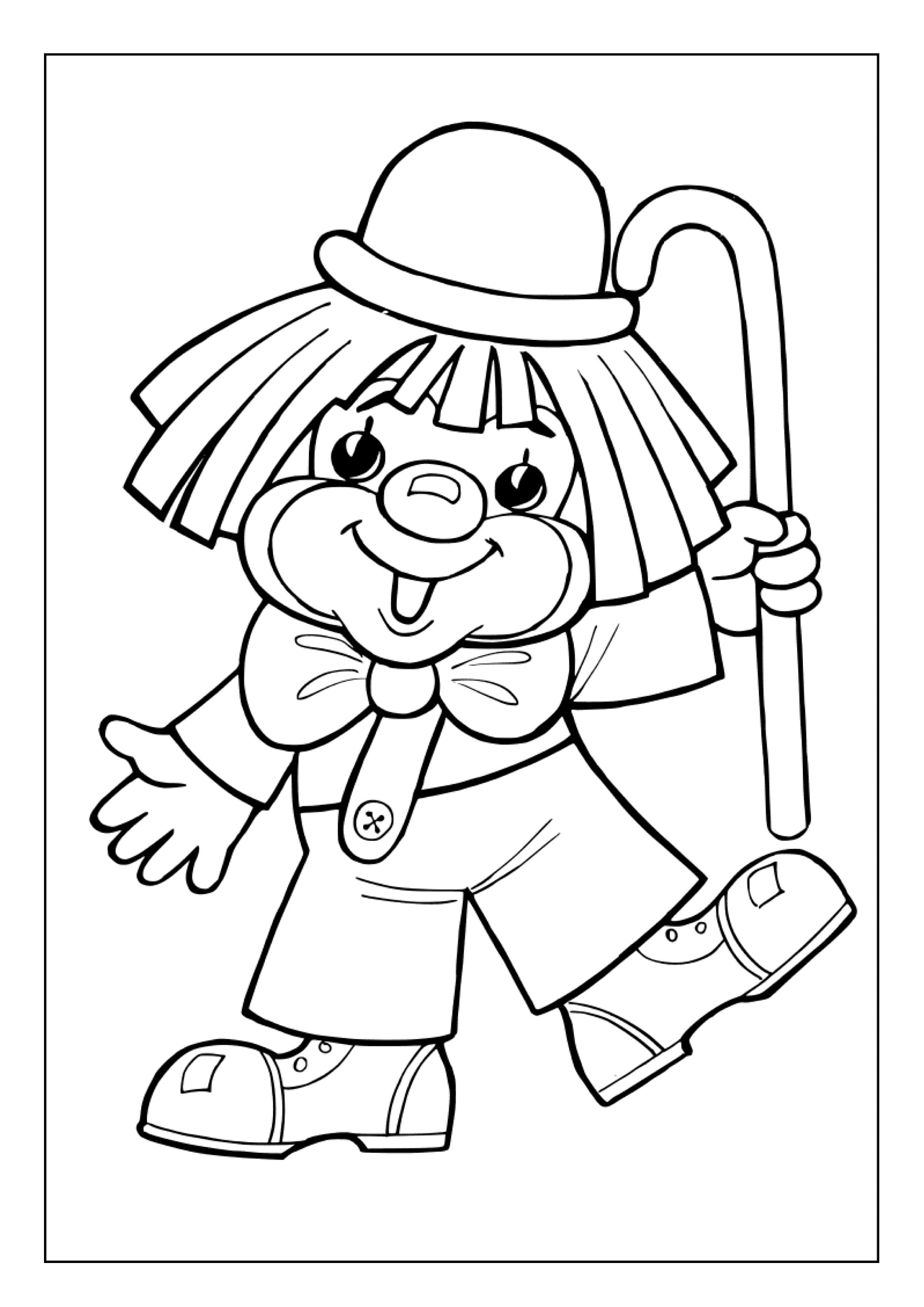 Printable Clown Coloring Pages for Kids and Adults | 90 Pages | Instant ...