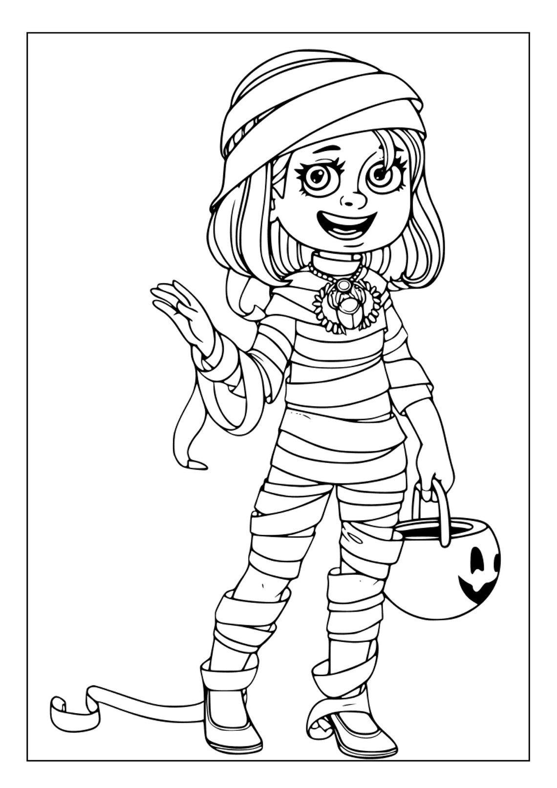 Printable Halloween Costumes Coloring Pages for Kids and Adults | 55 ...