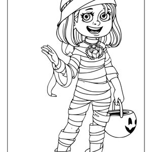 Printable Halloween Costumes Coloring Pages for Kids and Adults | 55 ...